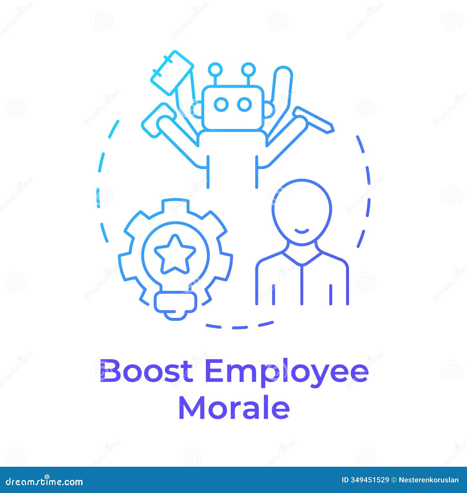 Employee Morale, Team Spirit, Work Passion Or Job Satisfaction, Worker ...