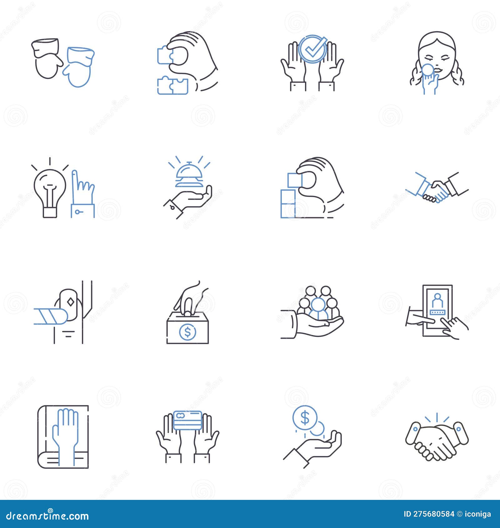 Boosting Line Icons Collection. Power, Amplify, Increase, Boost ...