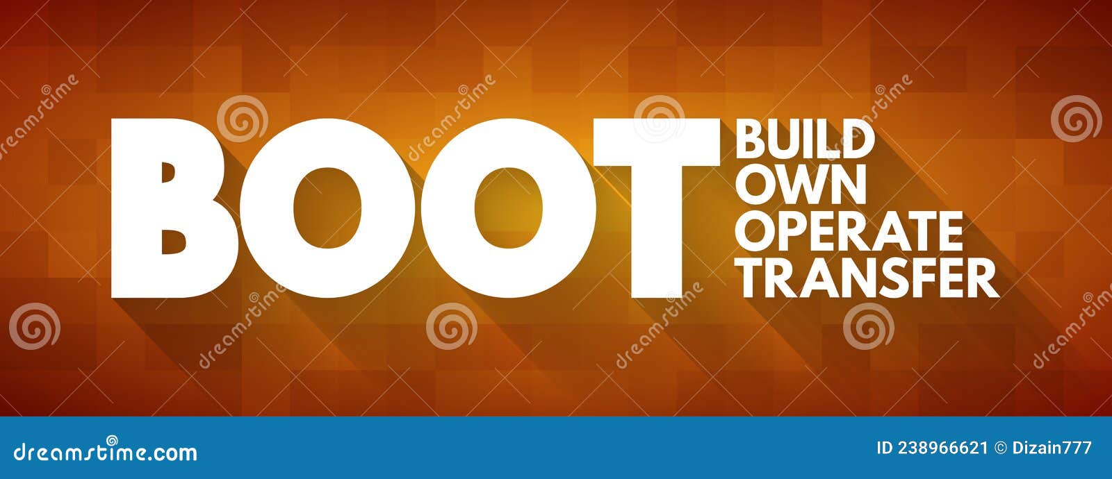 BOOT - Build Own Operate Transfer Acronym, Concept Background Stock ...