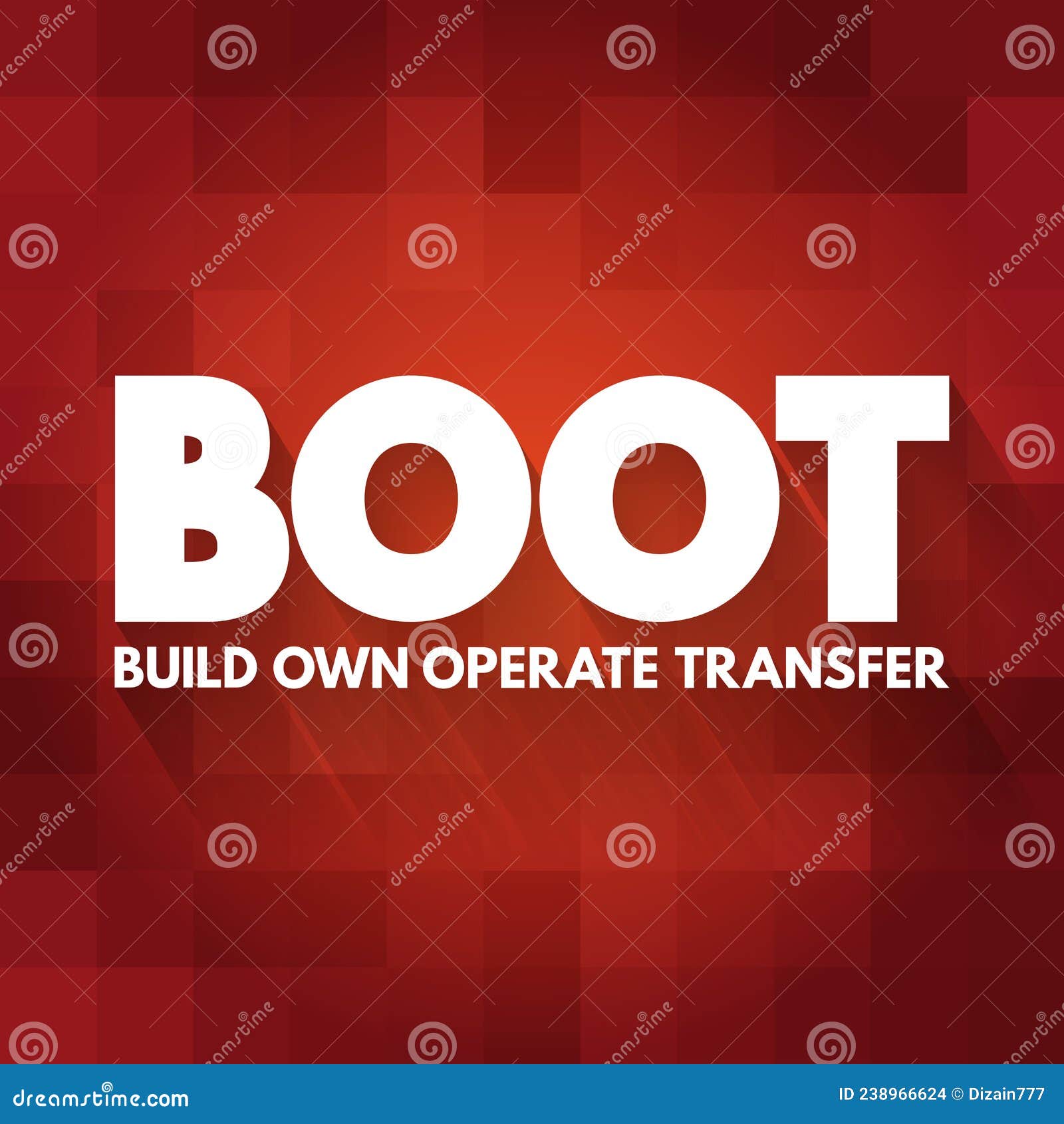 BOOT - Build Own Operate Transfer Acronym, Concept Background Stock ...