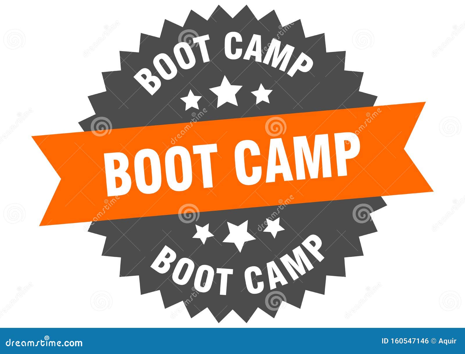 Boot camp stock vector. Illustration of stamp, banner - 160547146