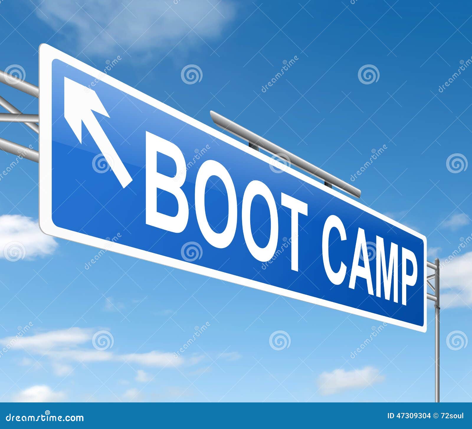 Boot Camp Sign Vector Illustration | CartoonDealer.com #160380334