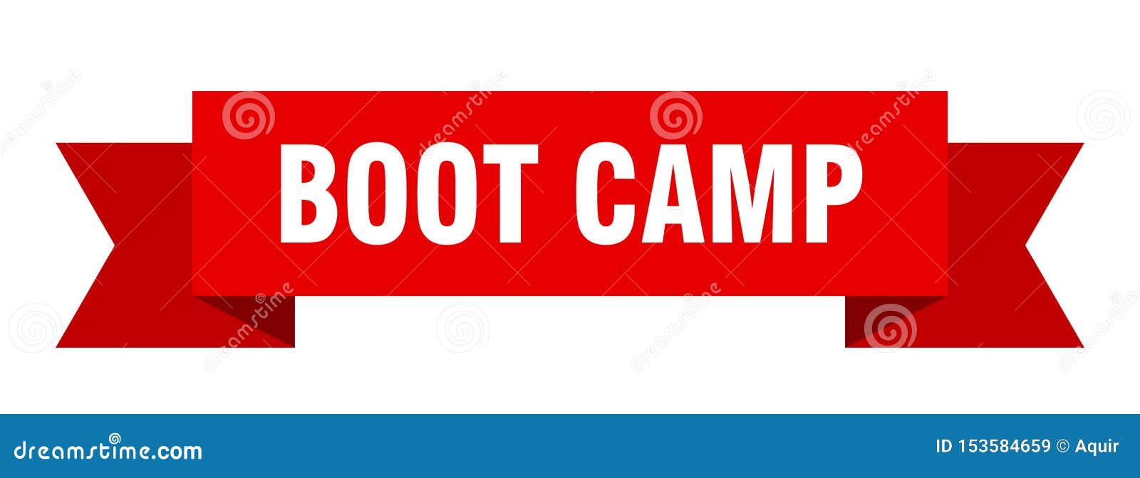 Boot camp ribbon. stock vector. Illustration of paper - 153584659