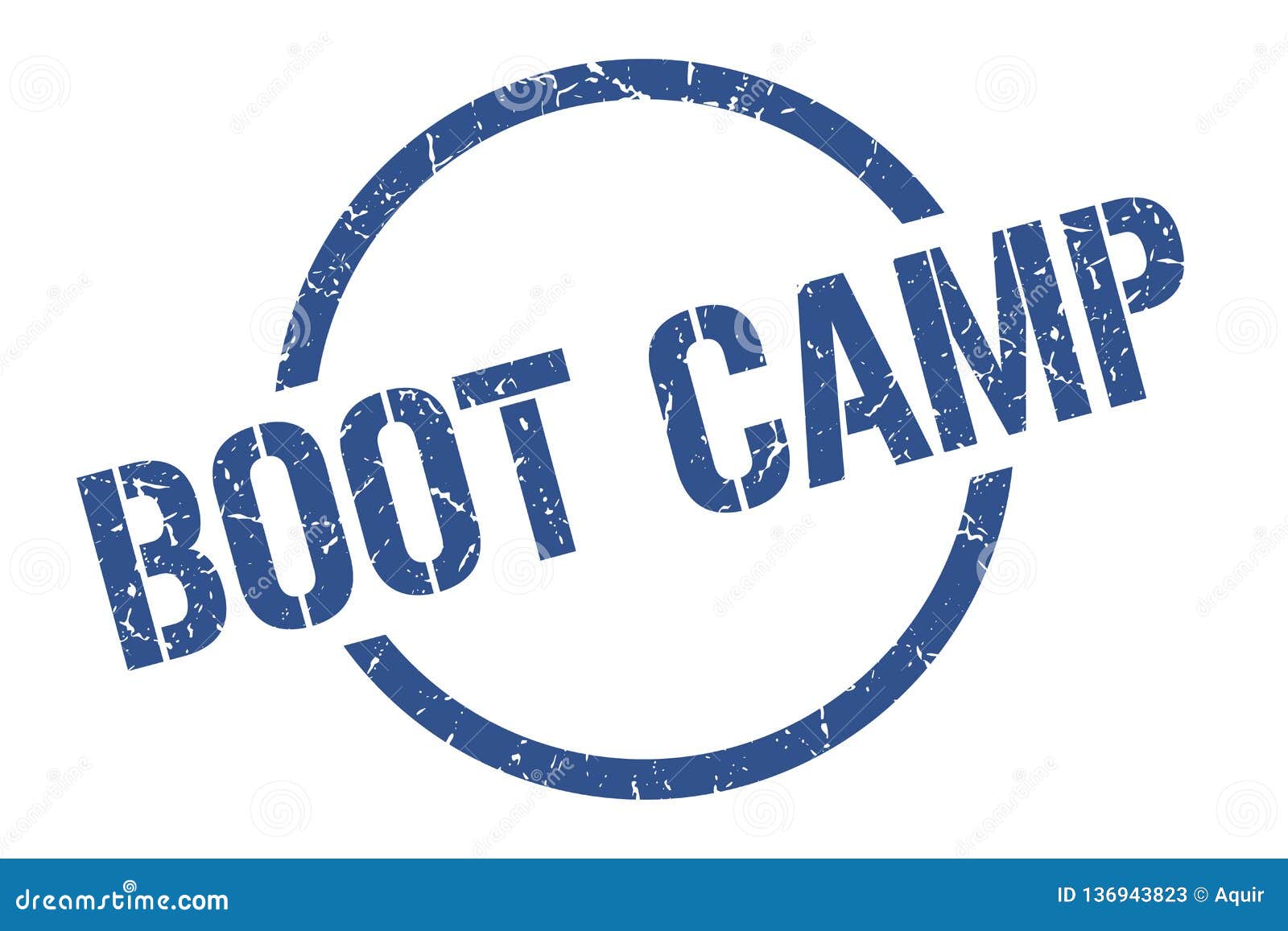 Boot camp stamp stock vector. Illustration of textured - 136943823