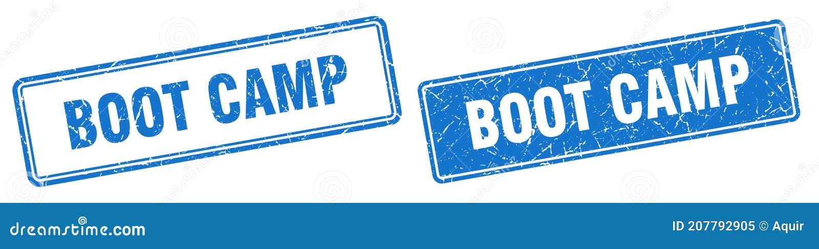 Boot Camp Stamp Set. Boot Camp Square Grunge Sign Stock Vector ...