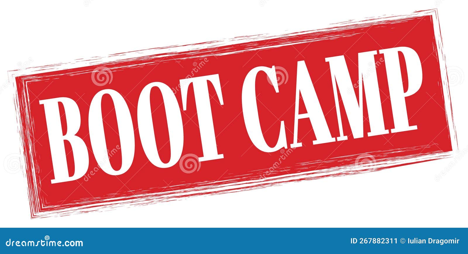 BOOT CAMP Text Written on Red Stamp Sign Stock Illustration ...