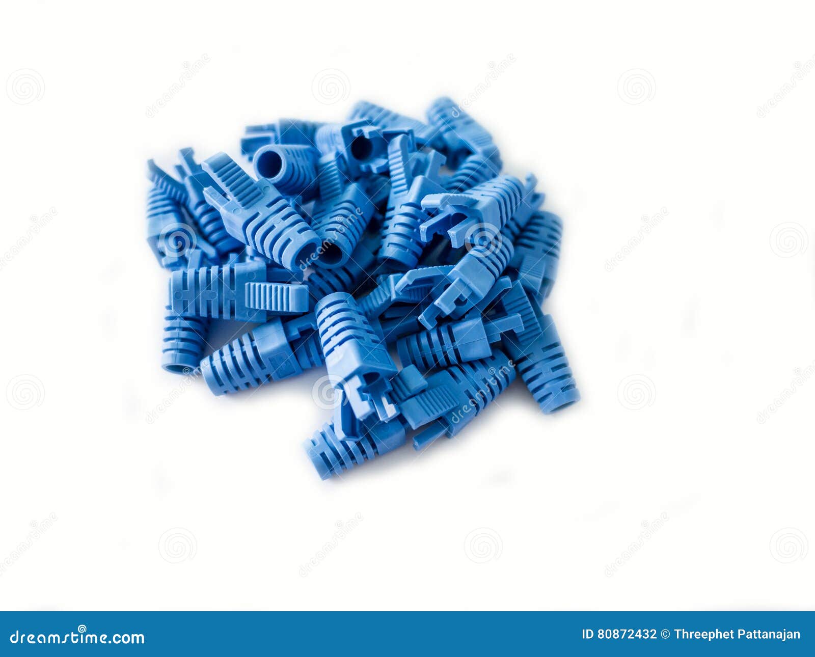 Boot Cover Rj45 Connectors on a White Background Stock Photo - Image of ...