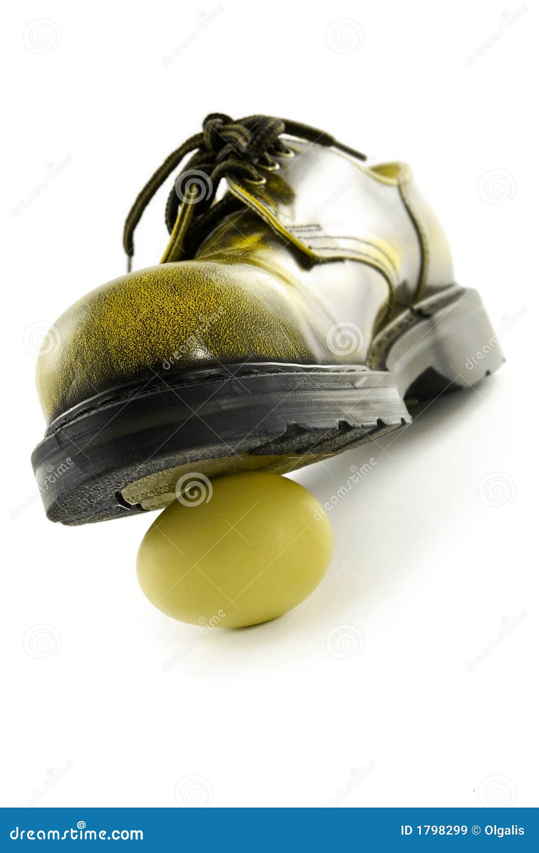Boot crushing an egg stock image. Image of isolation, footwear - 1798299