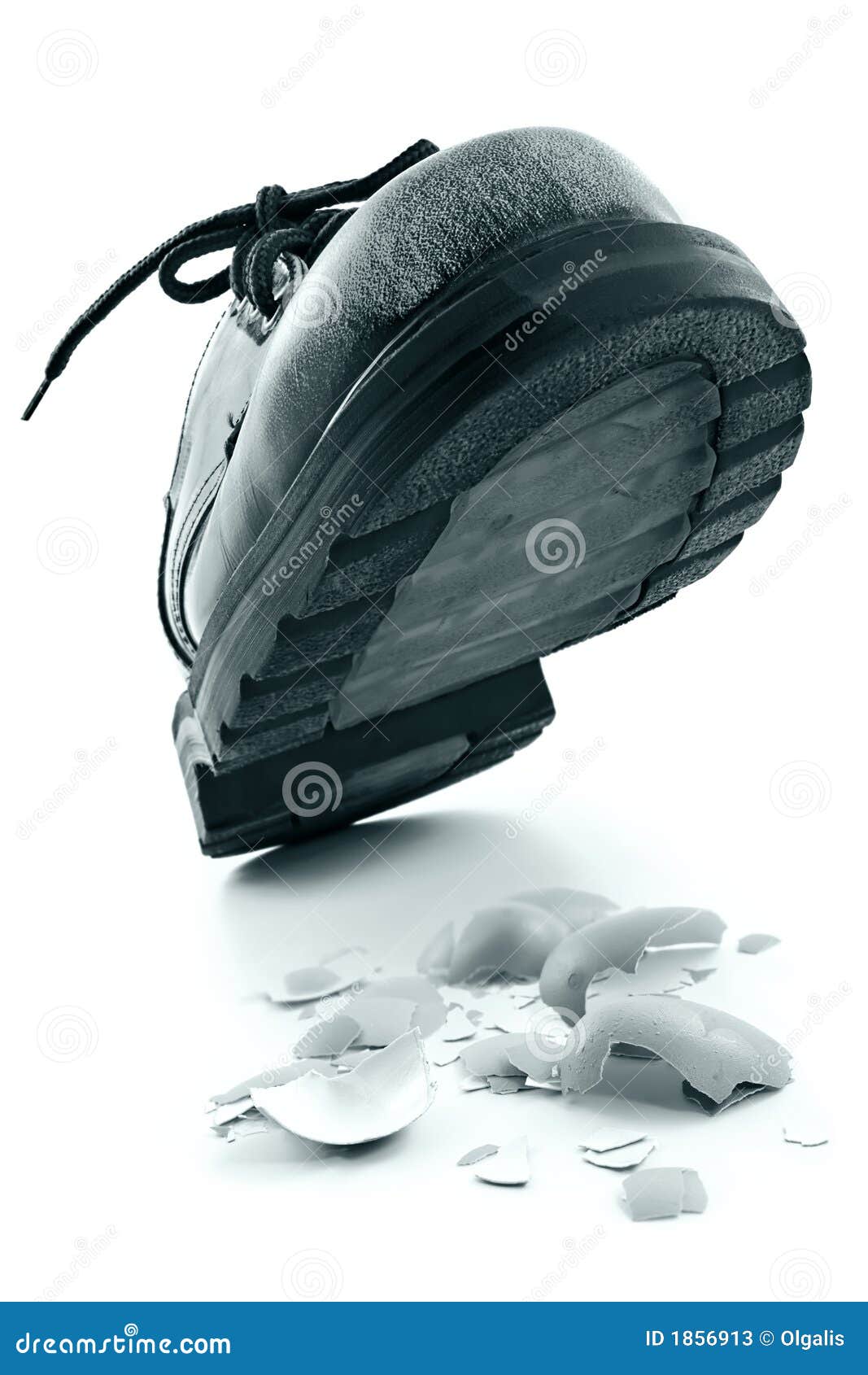 Boot crushing an egg stock image. Image of accident, force - 1856913