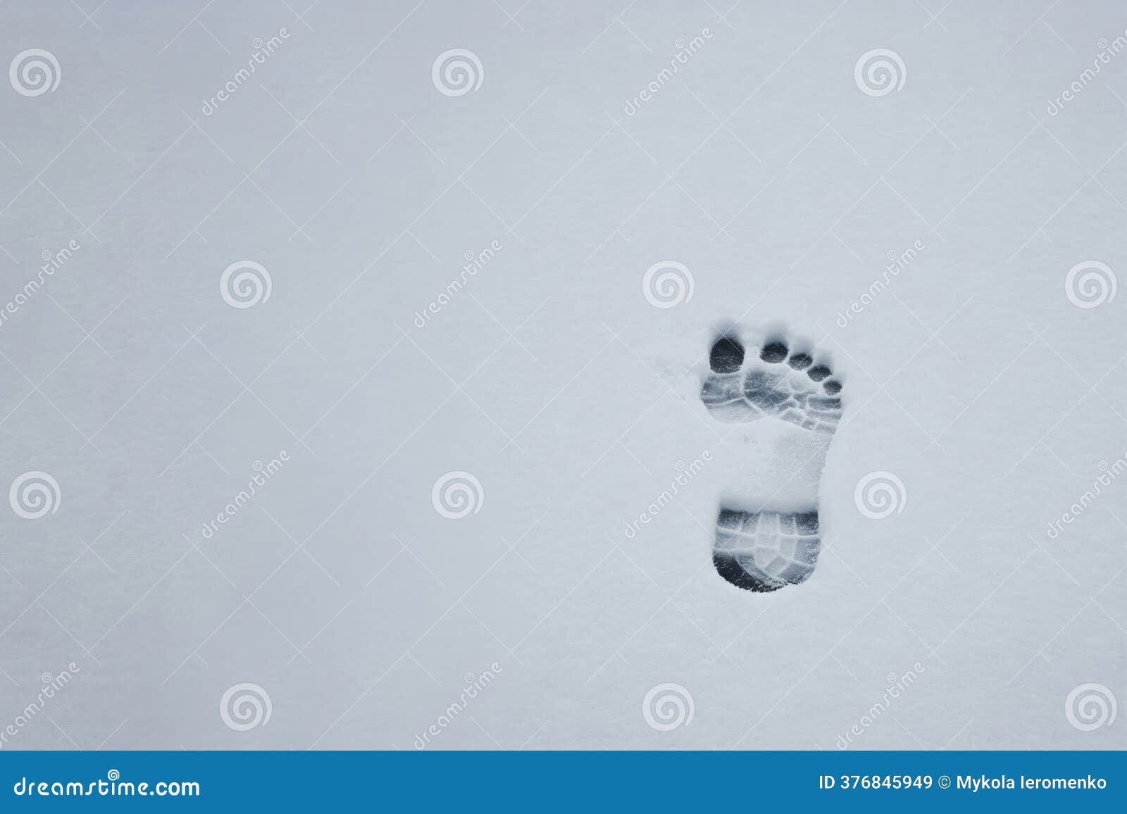 Boot Footprint On The Dried Clay Surface. Cracked Dry Soil With ...