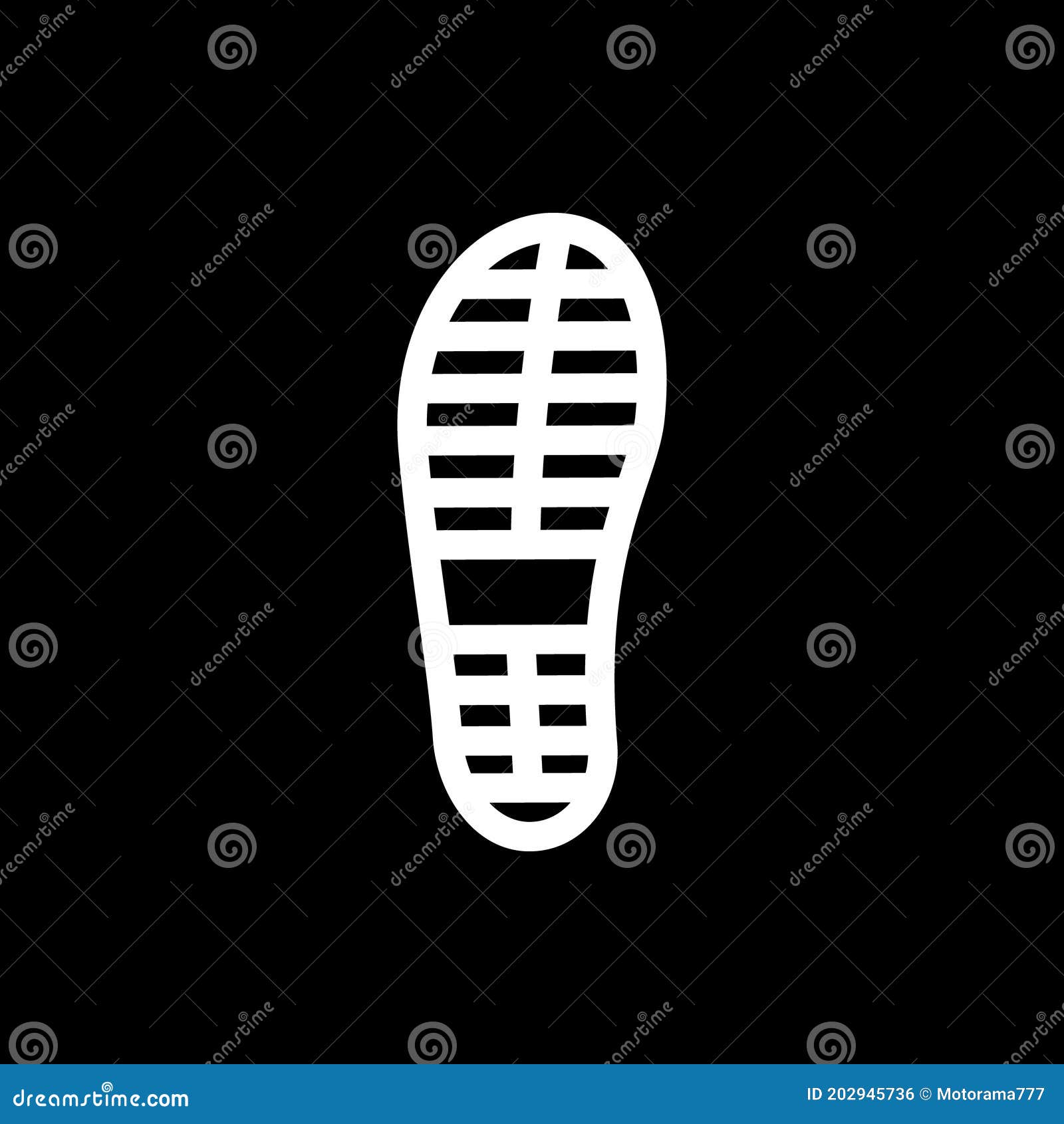 Boot Footstep Icon Or Footprint Silhouette Cartoon Vector ...