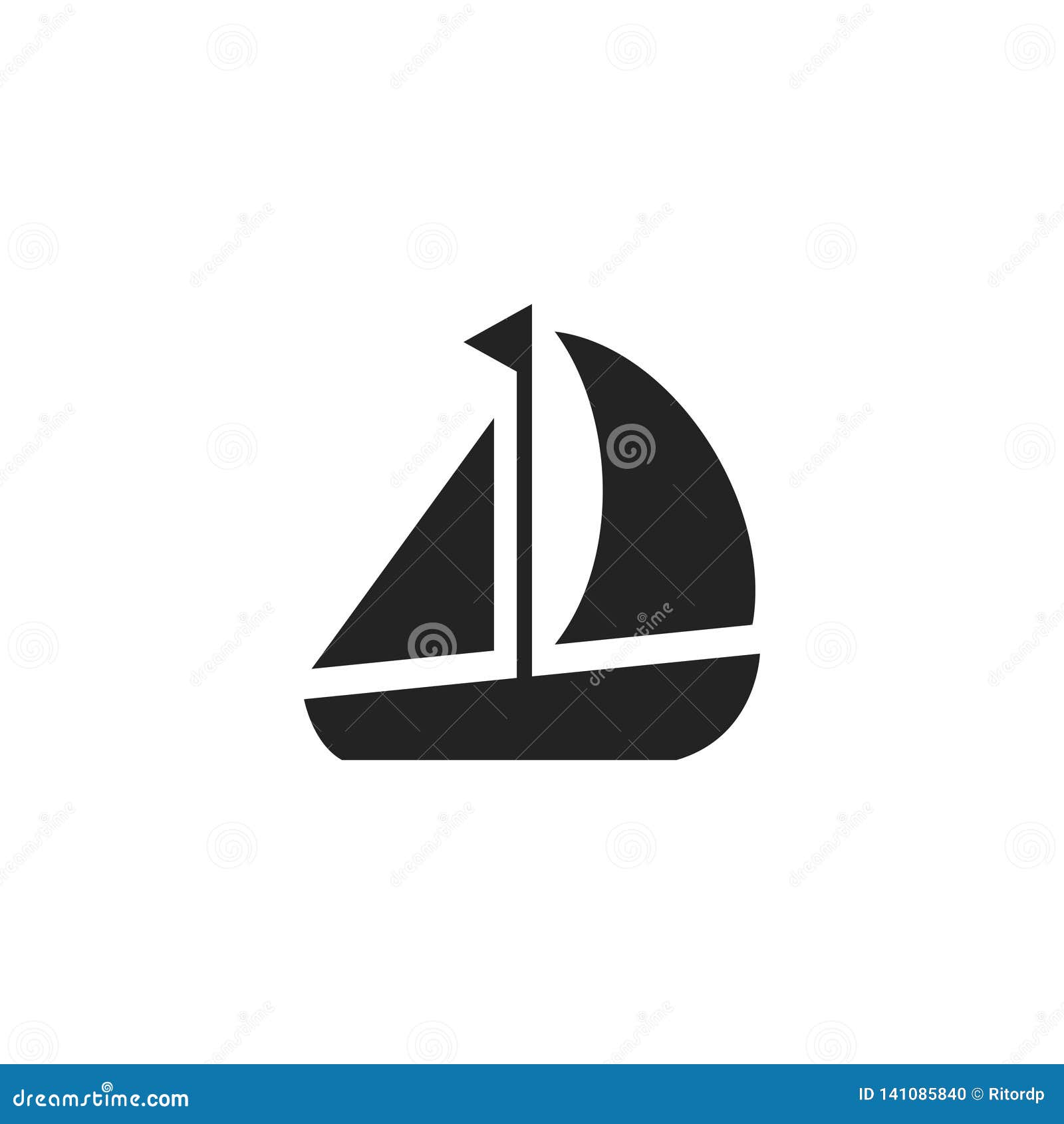 Boot Glyph-Vektor-Ikone, Symbol Oder Logo Vektor Abbildung ...