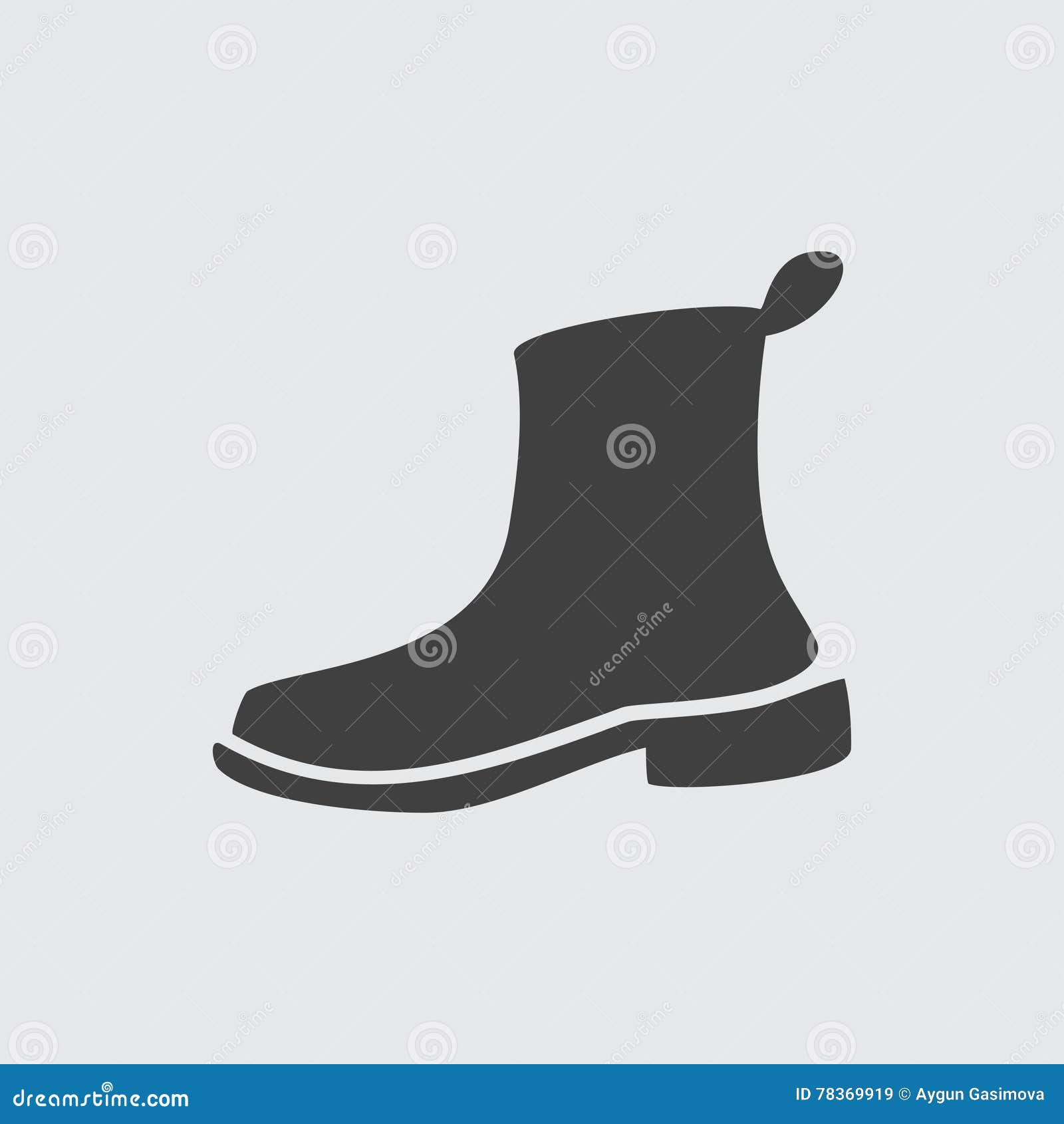 Boot icon illustration stock vector. Illustration of fashion - 78369919