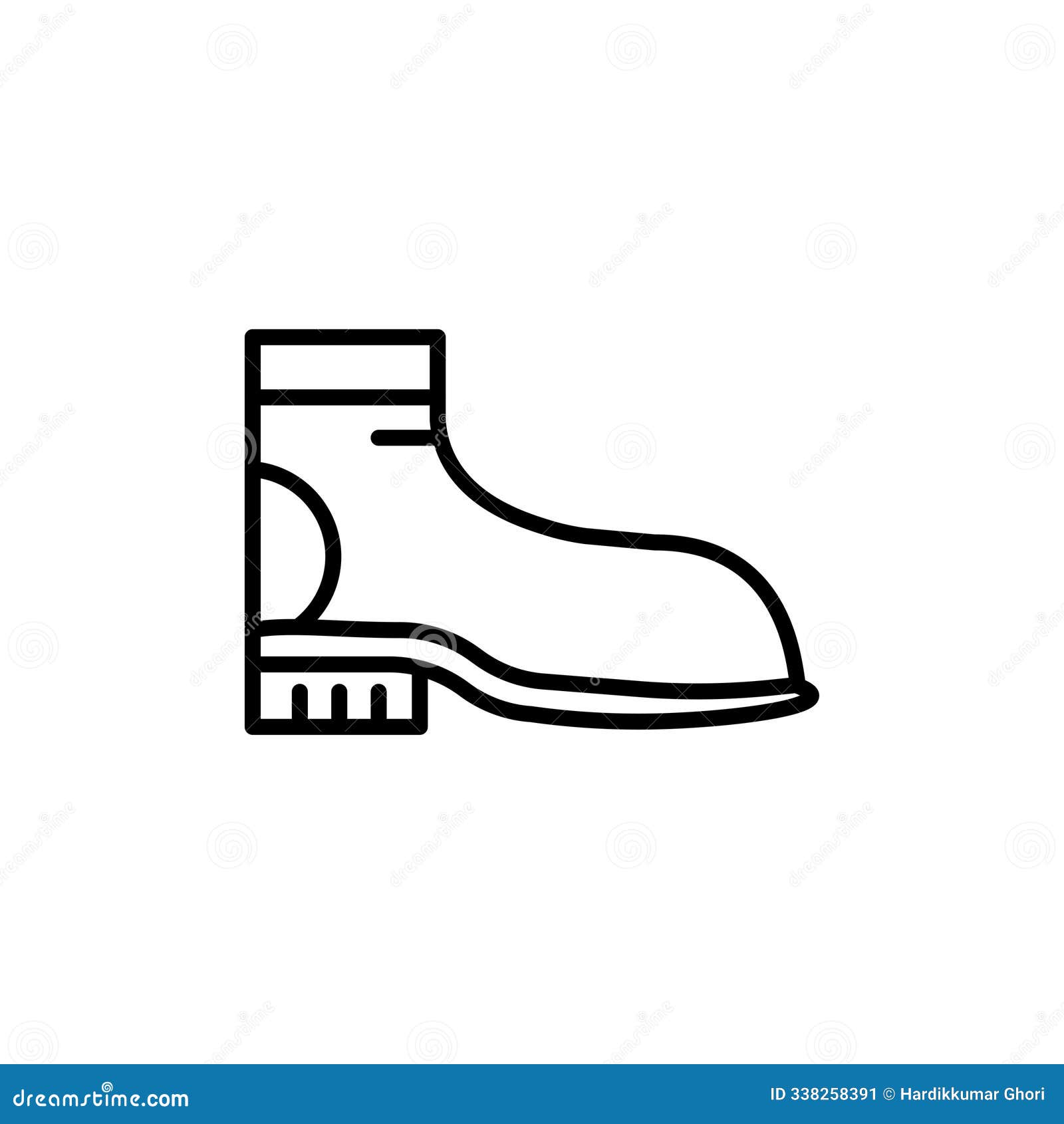 Boot Icon Isolated on White Background Stock Vector - Illustration of ...