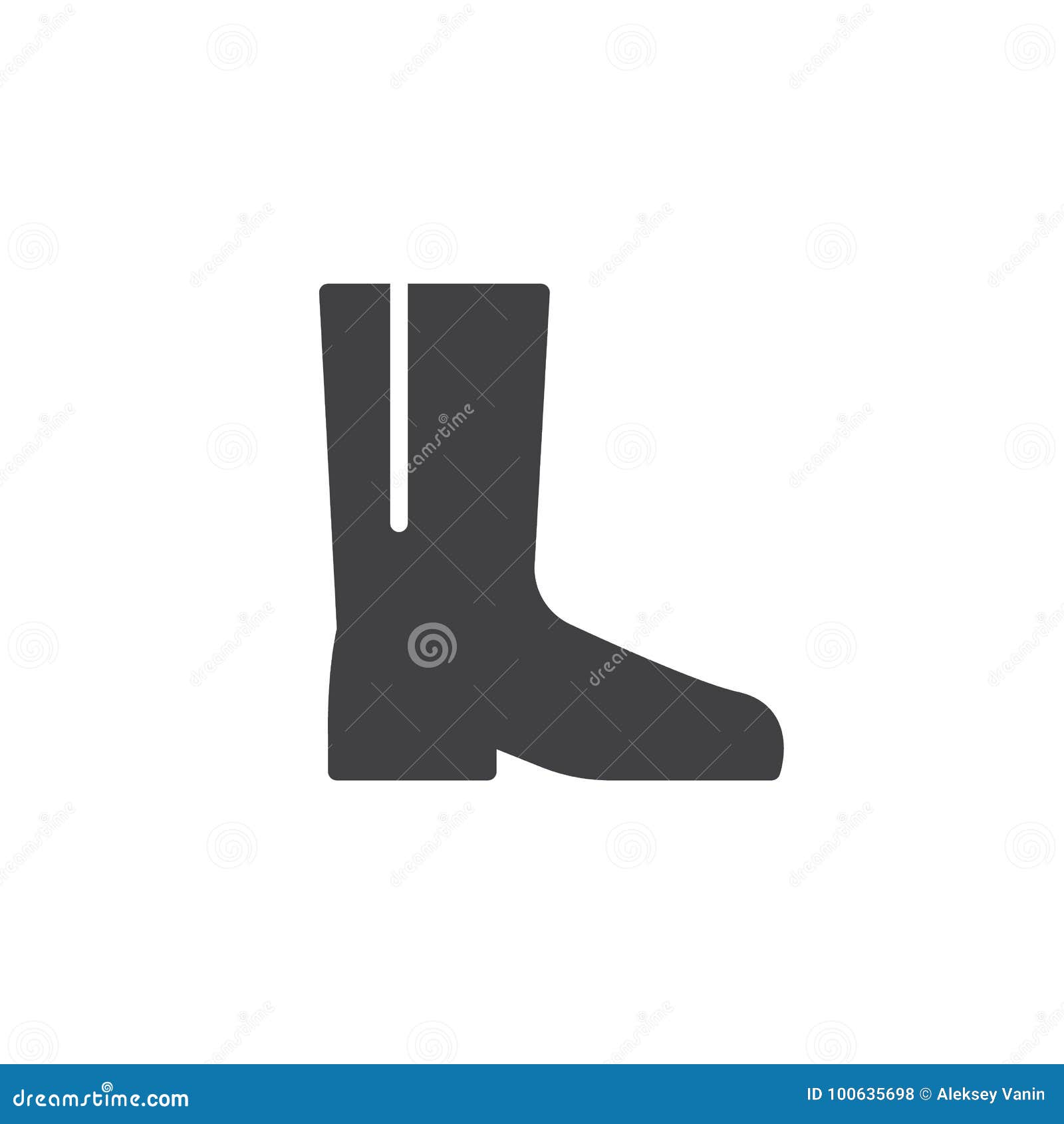Boot icon vector stock vector. Illustration of filled - 100635698