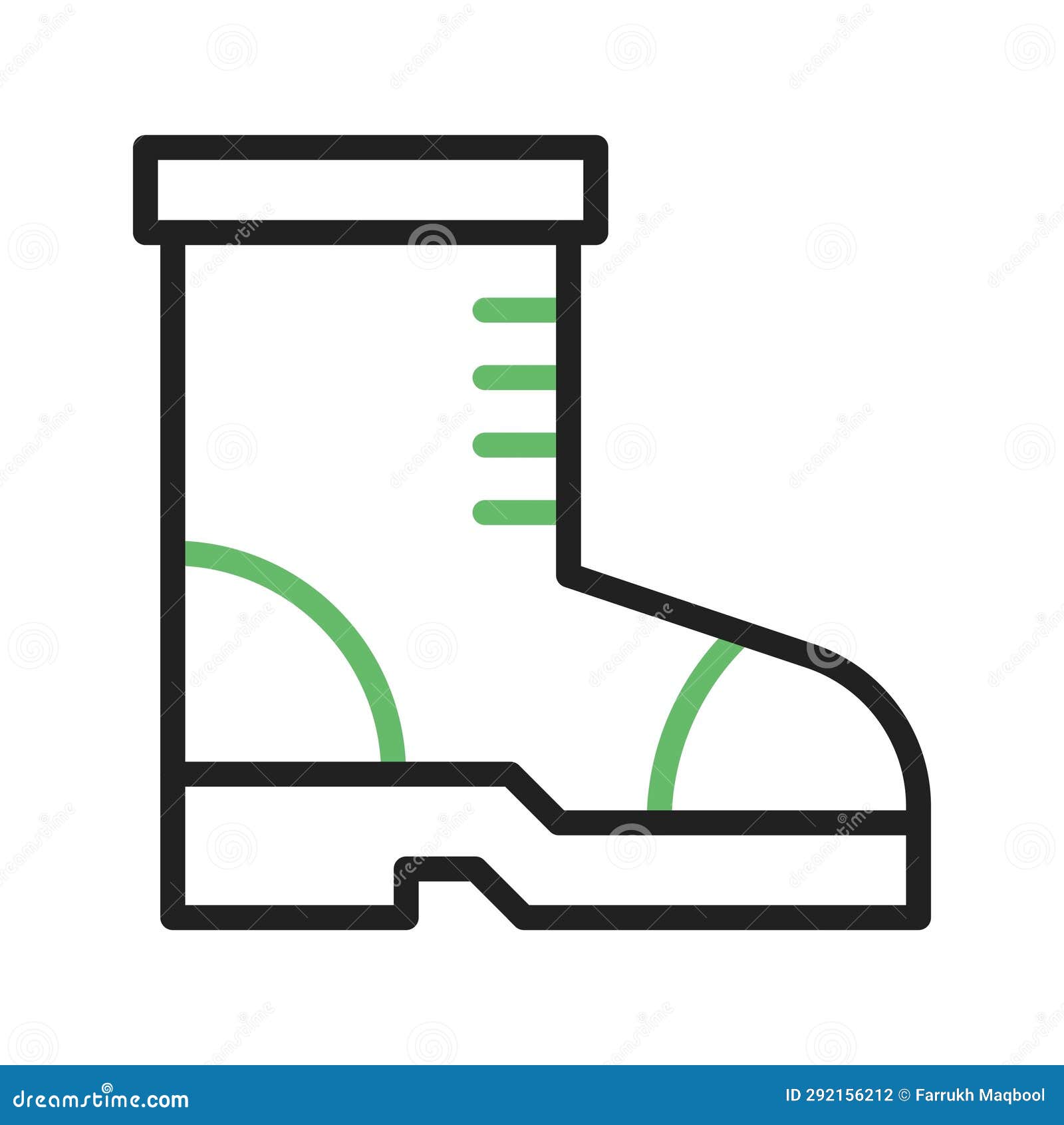 Boot icon vector image. stock vector. Illustration of symbol - 292156212