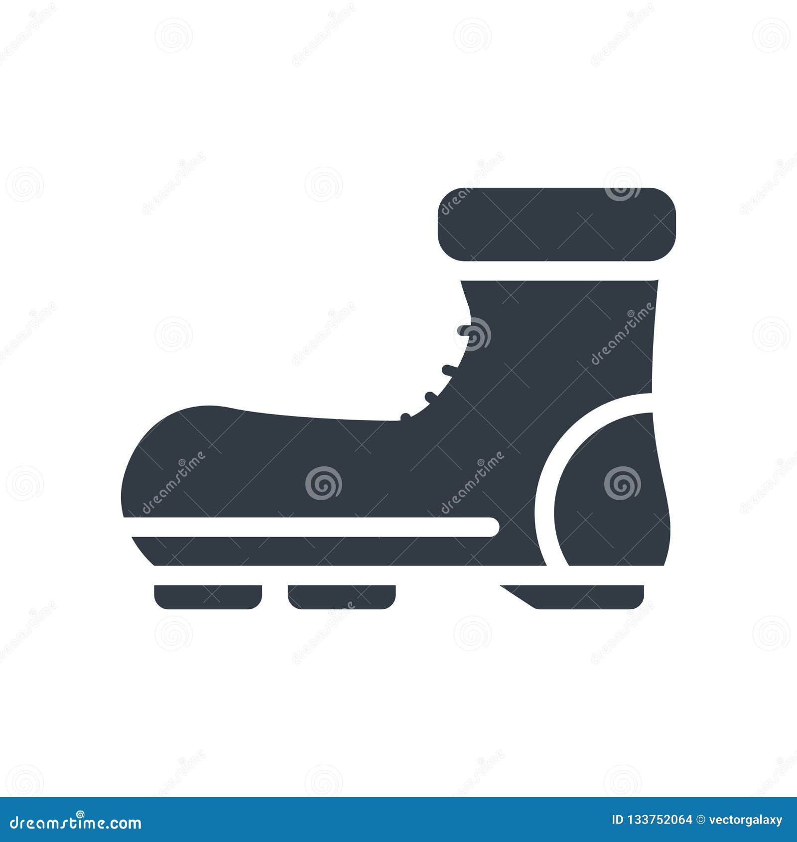 Boot Icon Vector Sign and Symbol Isolated on White Background, B Stock ...