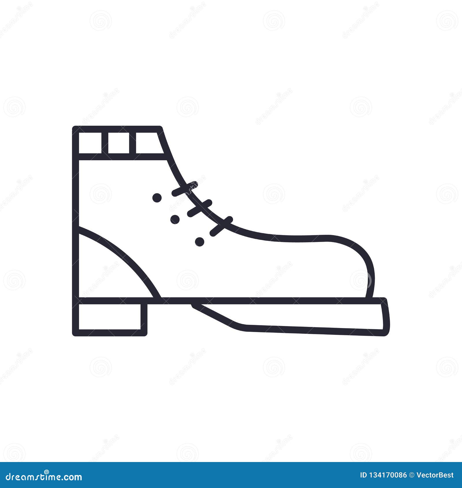 Boot Icon Vector Sign and Symbol Isolated on White Background, Boot ...