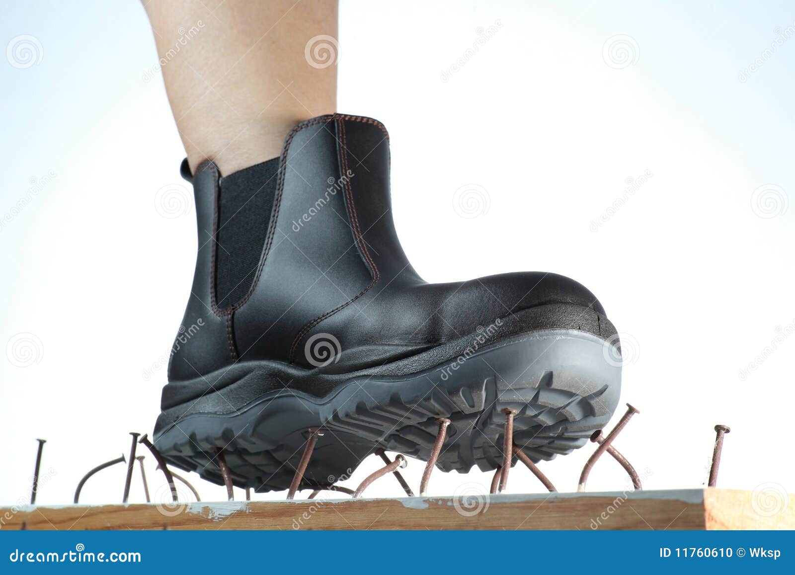 Boot Nails trap stock photo. Image of bent, conquer, success - 11760610