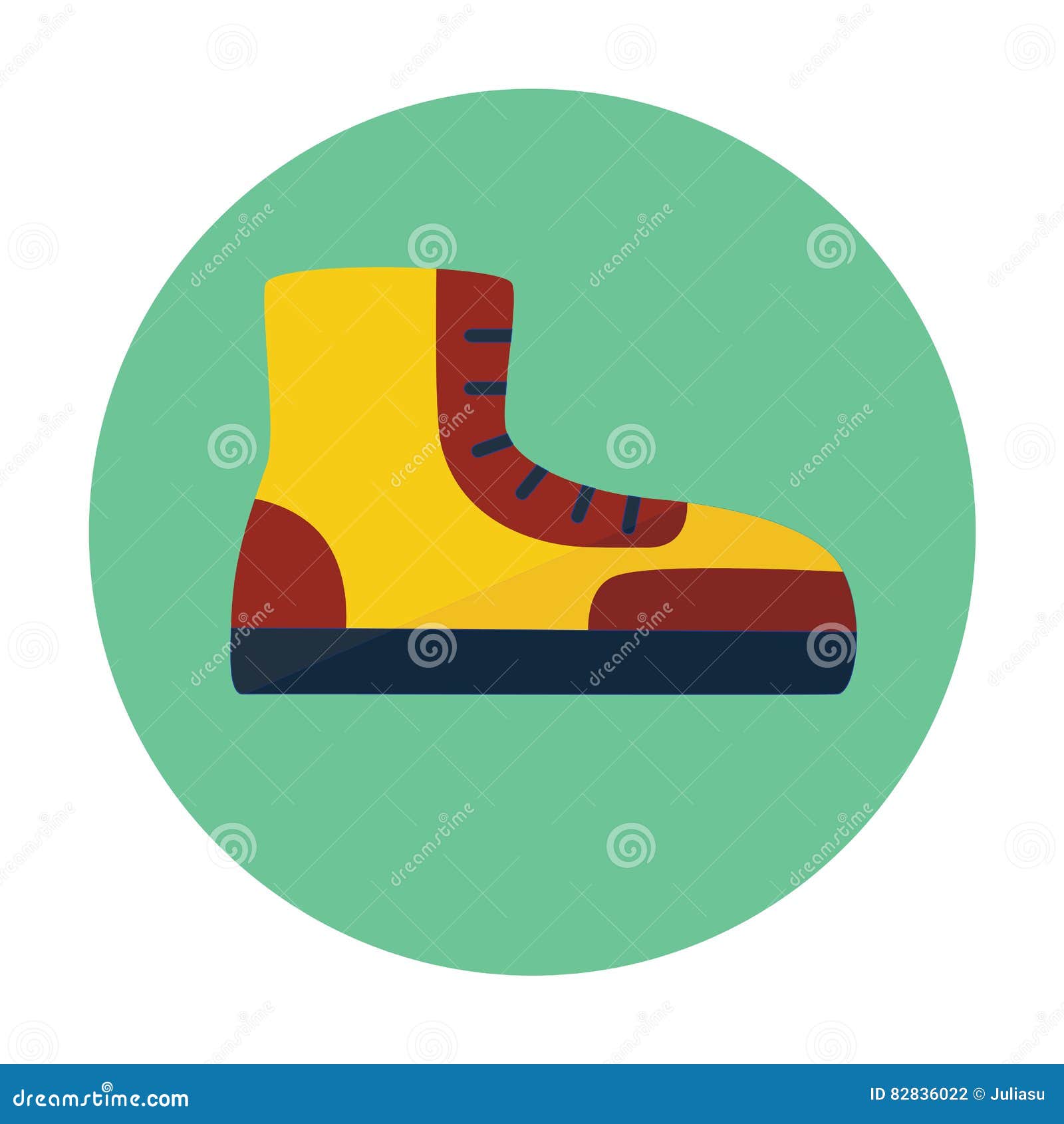 Boot Outline Icon Vector Illustration | CartoonDealer.com #82836022