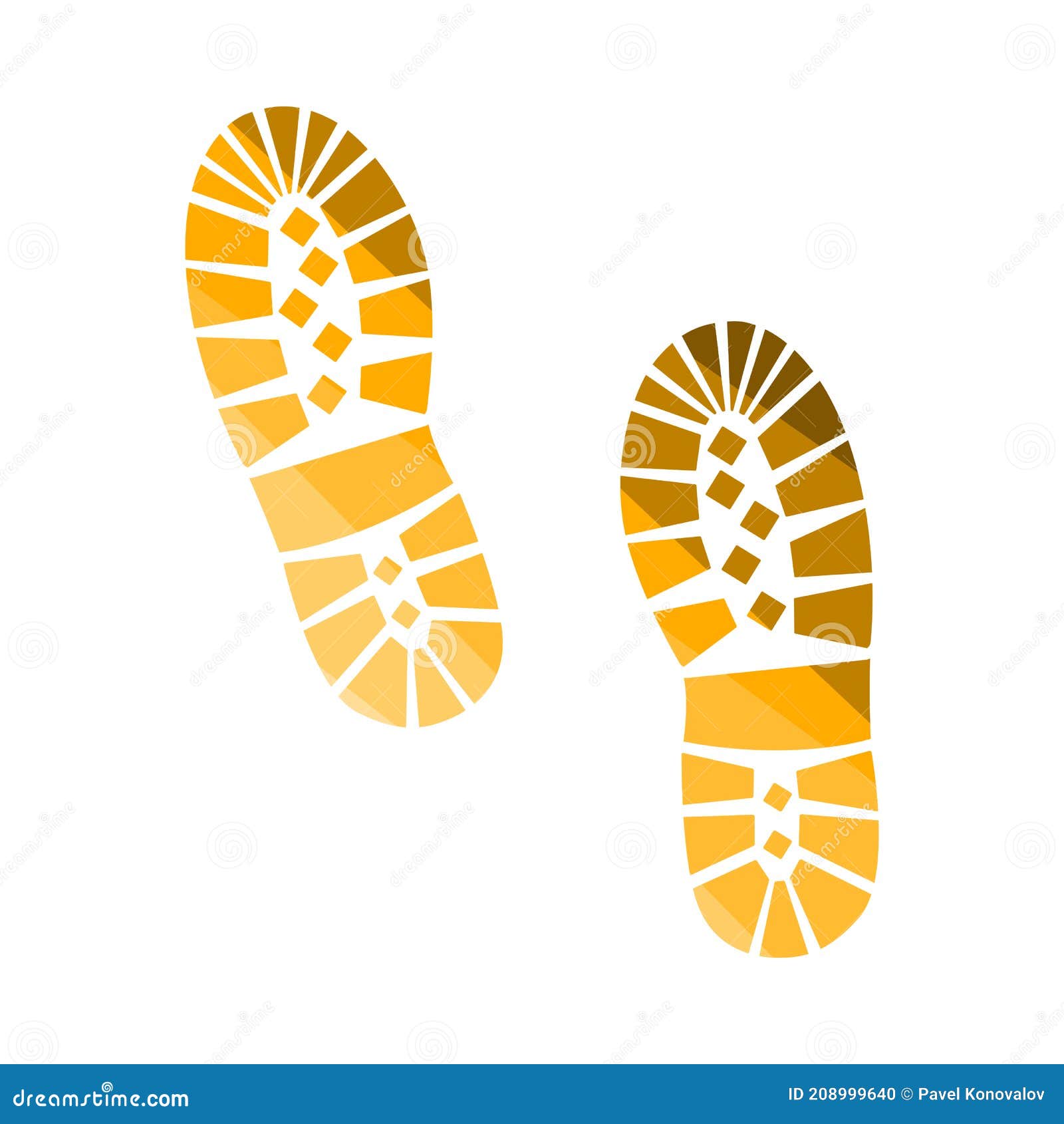 Boot Print Icon stock vector. Illustration of boot, investigate - 208999640