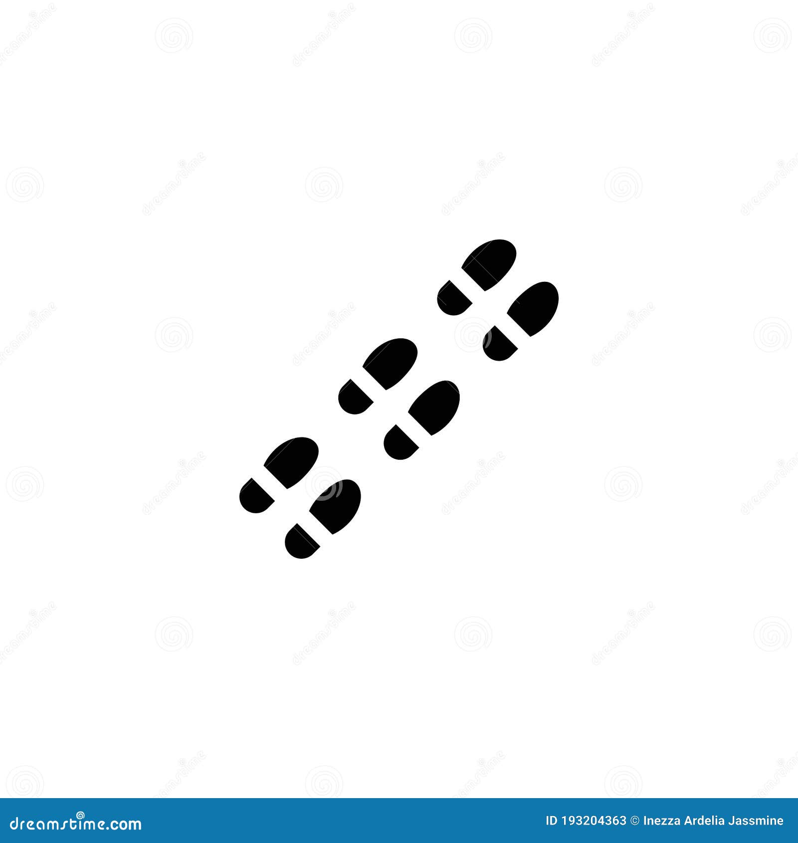 Boot Print Icon, Illustration Design Template Stock Vector ...