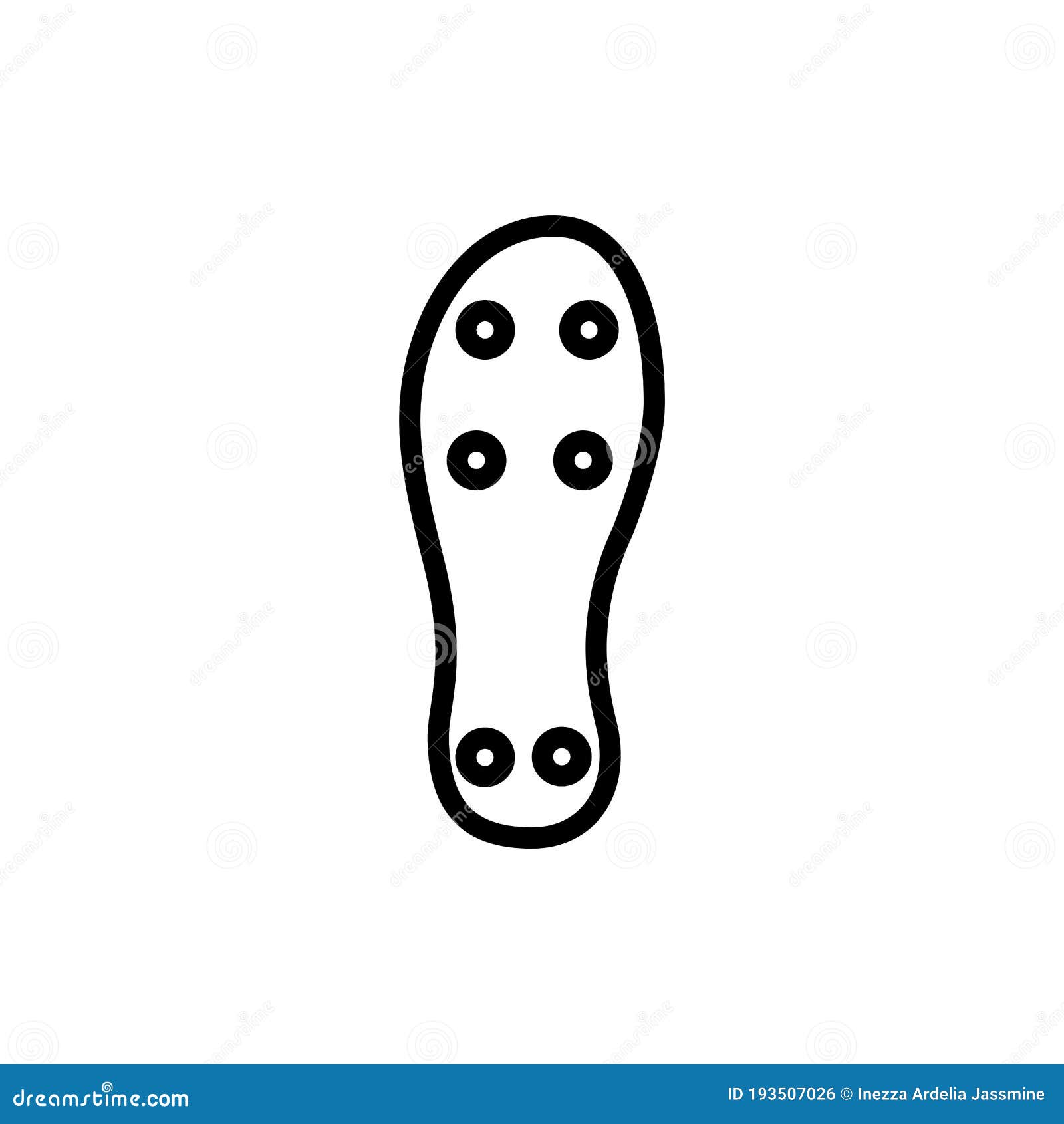 Boot Print Icon, Illustration Design Template Stock Vector ...