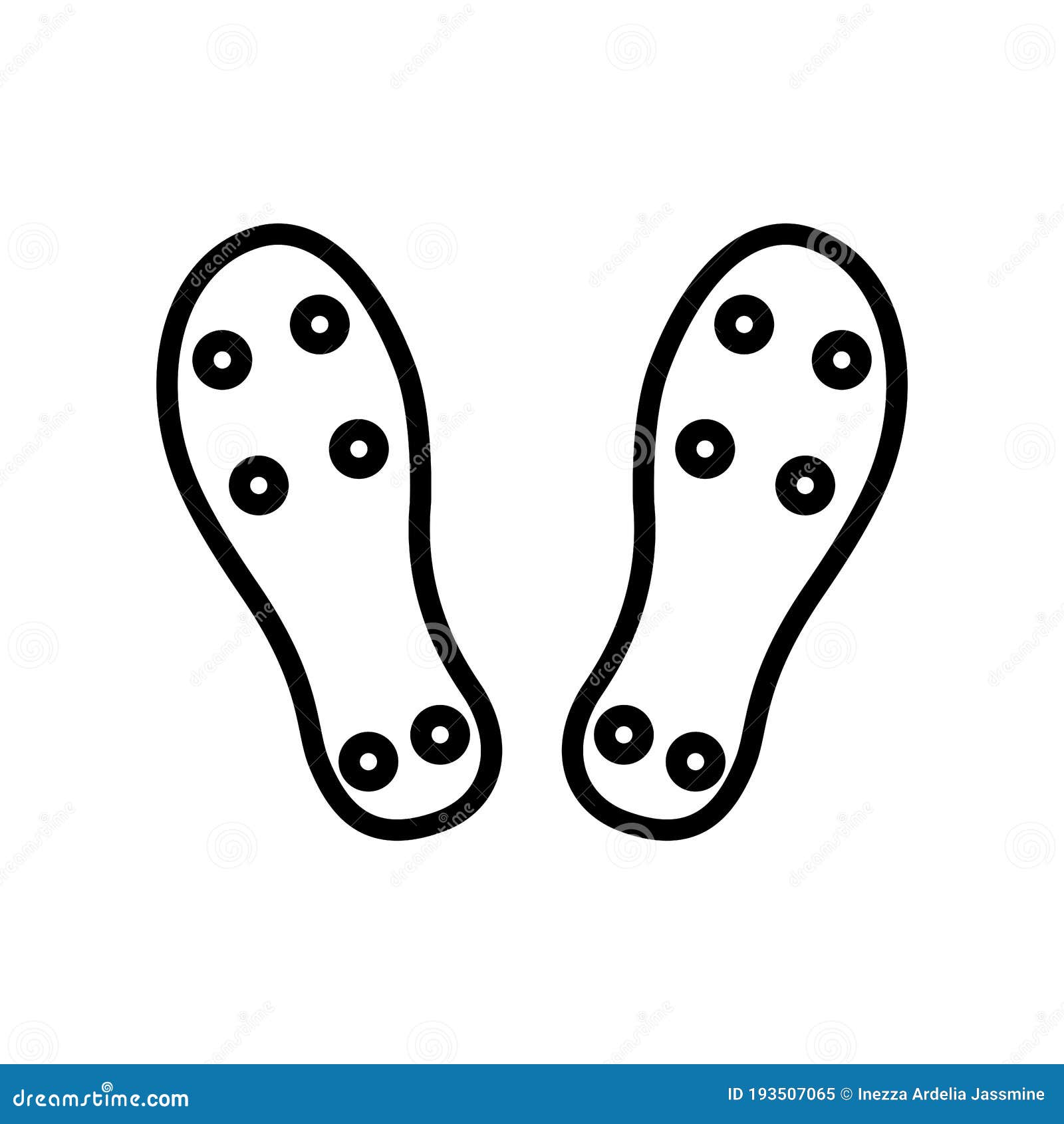 Boot Print Icon, Illustration Design Template Stock Vector ...