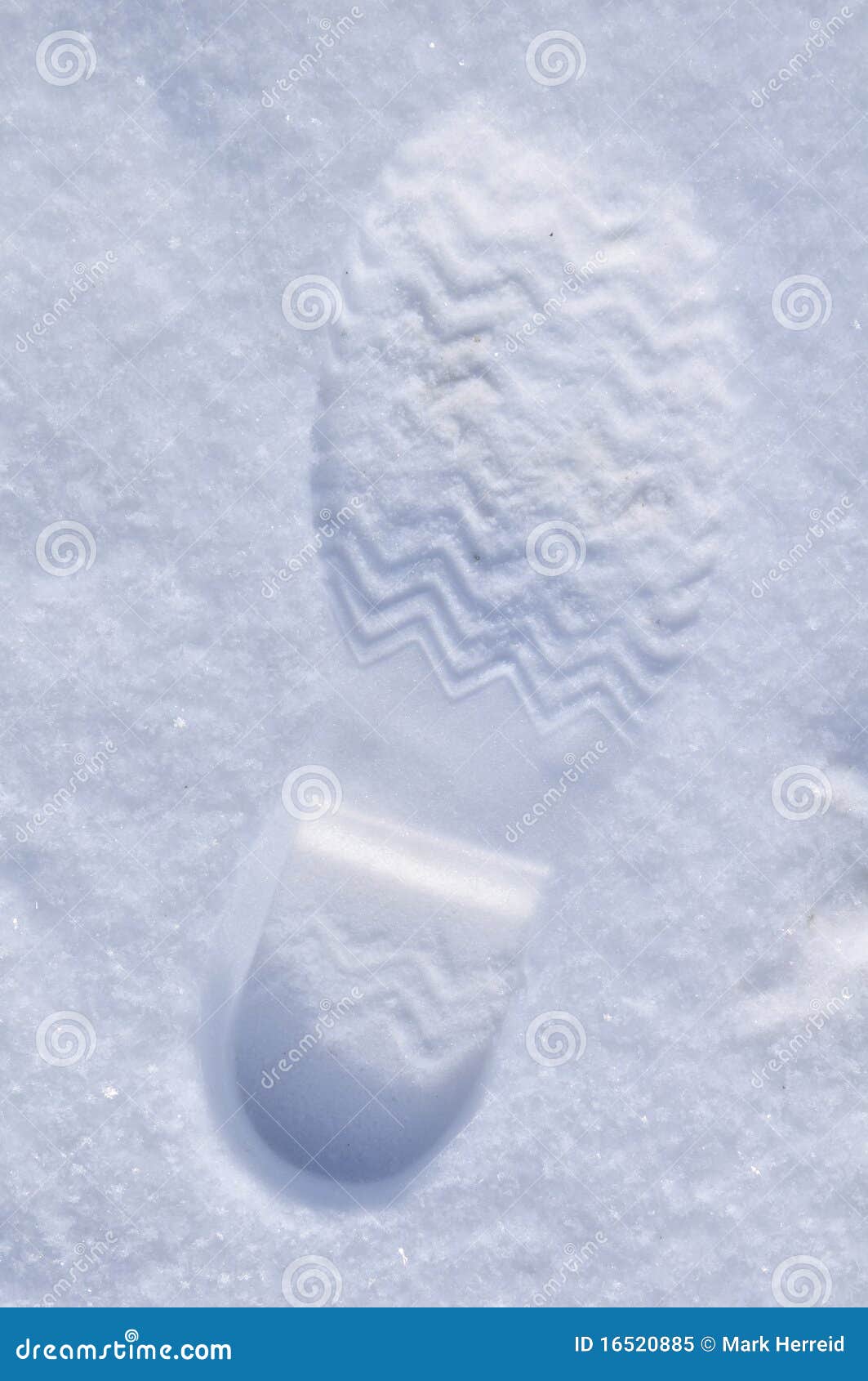 Boot Print in the Snow stock image. Image of pattern - 16520885