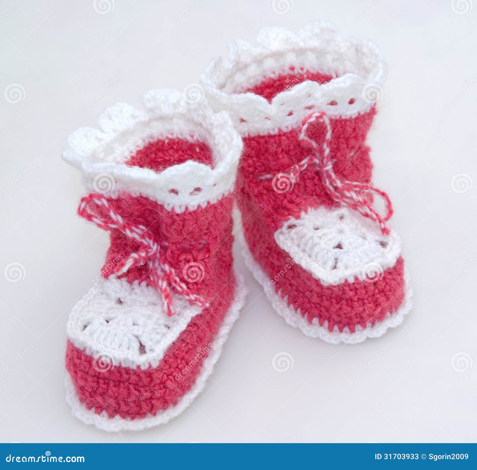 Bootees for baby stock image. Image of knitted, booties - 31703933