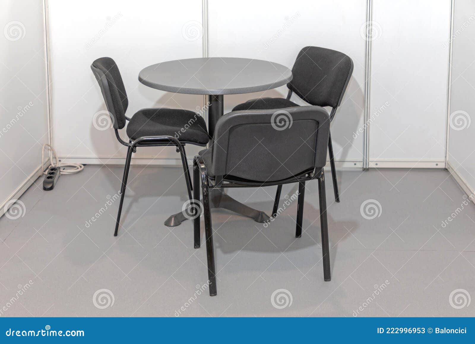 Booth Box Table stock image. Image of table, round, booth - 222996953