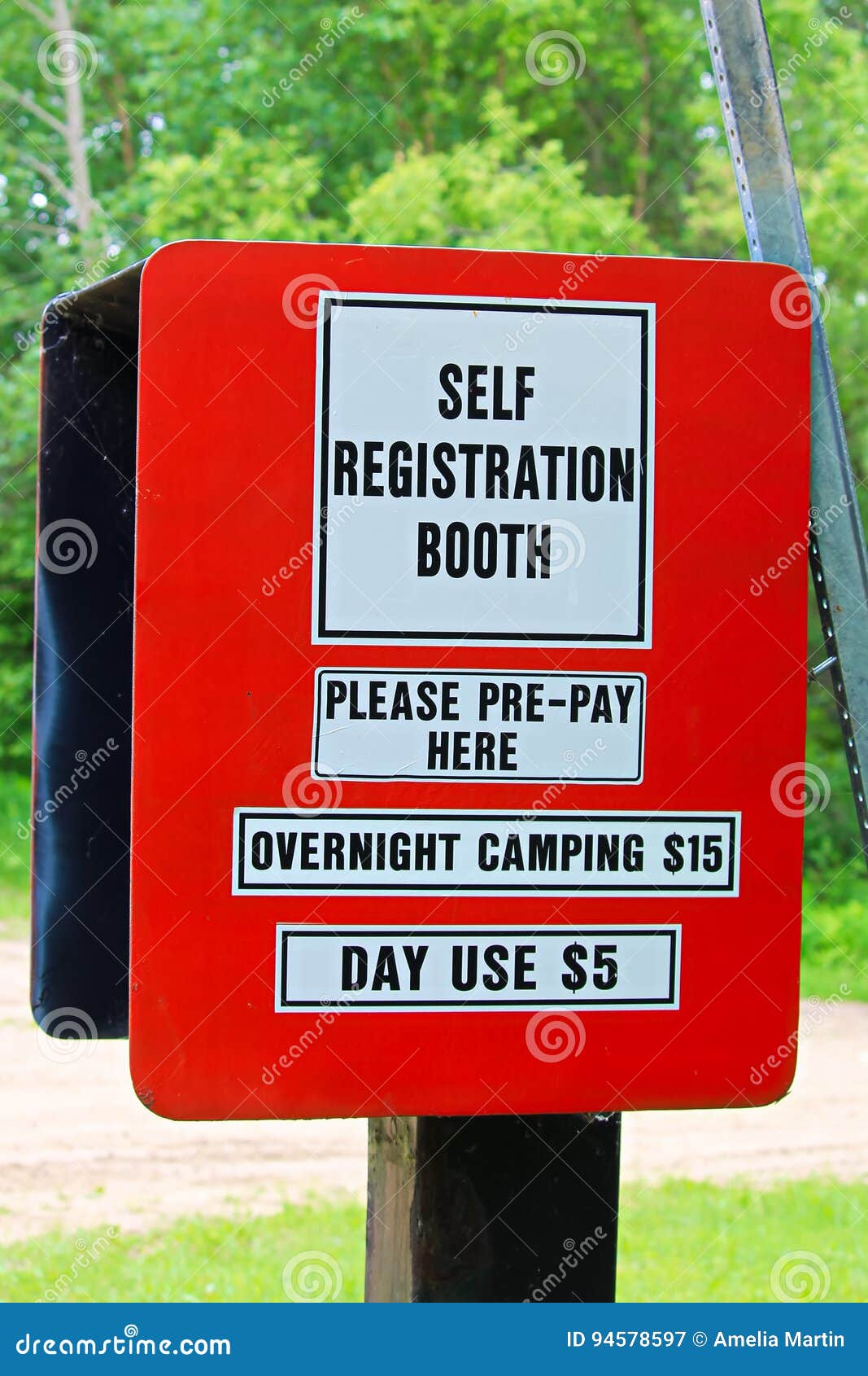 Booth To Collect Fees for Camping and Day Use at a Campground Stock ... Booth To Collect Fees for Camping and Day Use at a Campground Stock ...