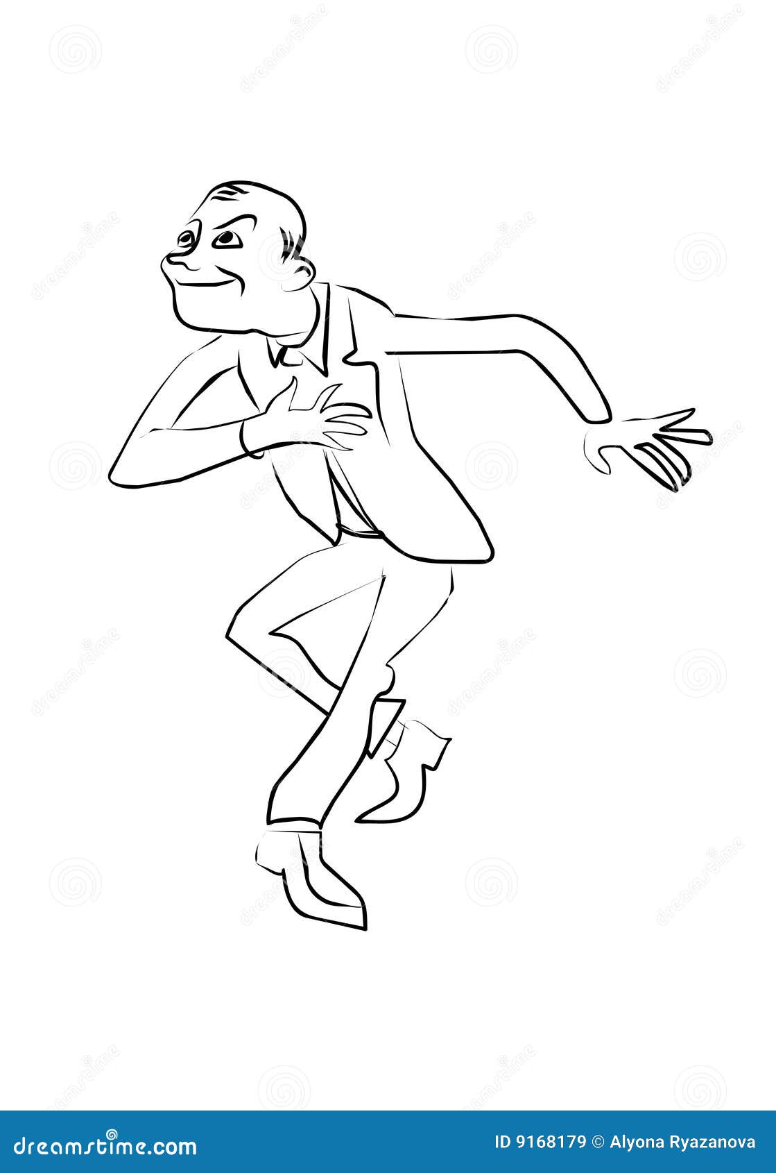 Bootliker stock vector. Illustration of caricature, laughing - 9168179