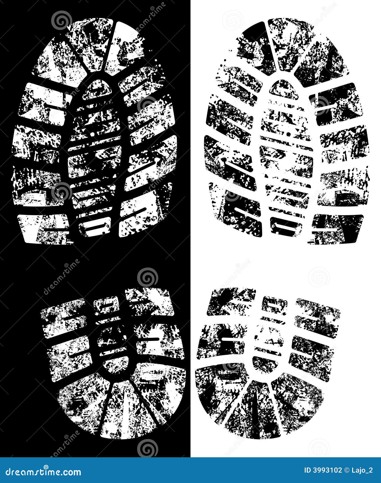 Bootprint del vector ilustración del vector. Ilustración de aventura ...