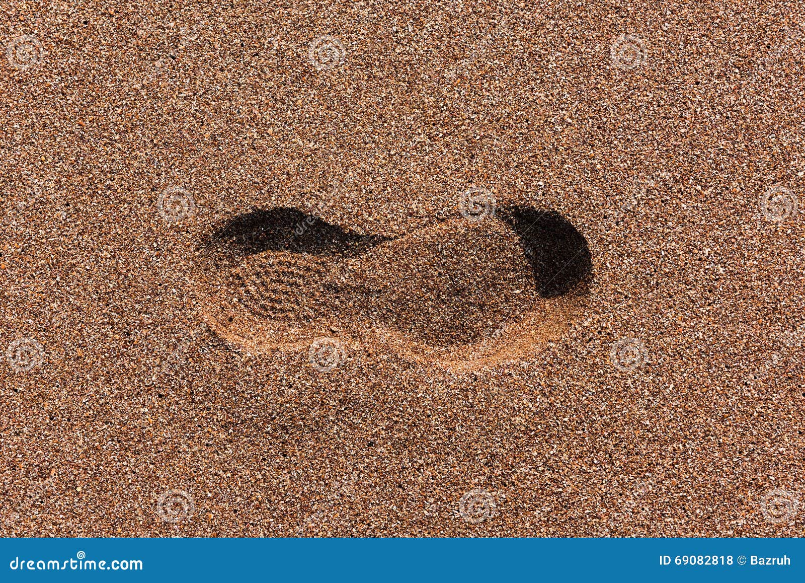 Bootprint on sand stock photo. Image of footprint, footstep - 69082818