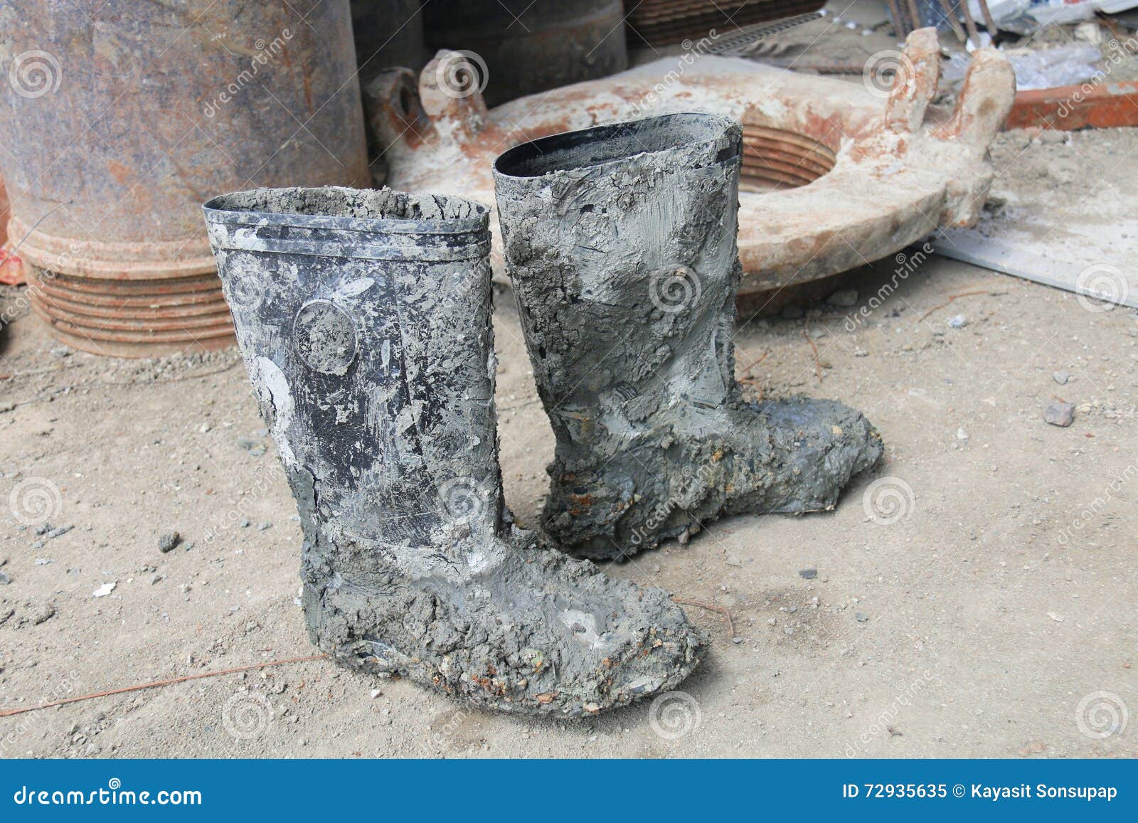Boots for Construction Workers Stock Image - Image of color, grey: 72935635