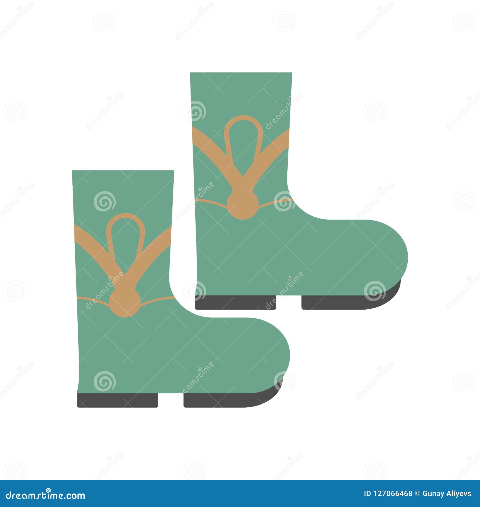 Boots. Element of Colored Autumn Illustration for Mobile Concept and ...