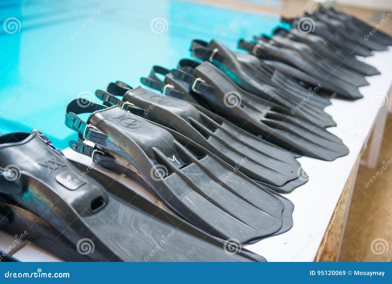 Boots and Fins Accessories for Scuba Diving Editorial Stock Image ...