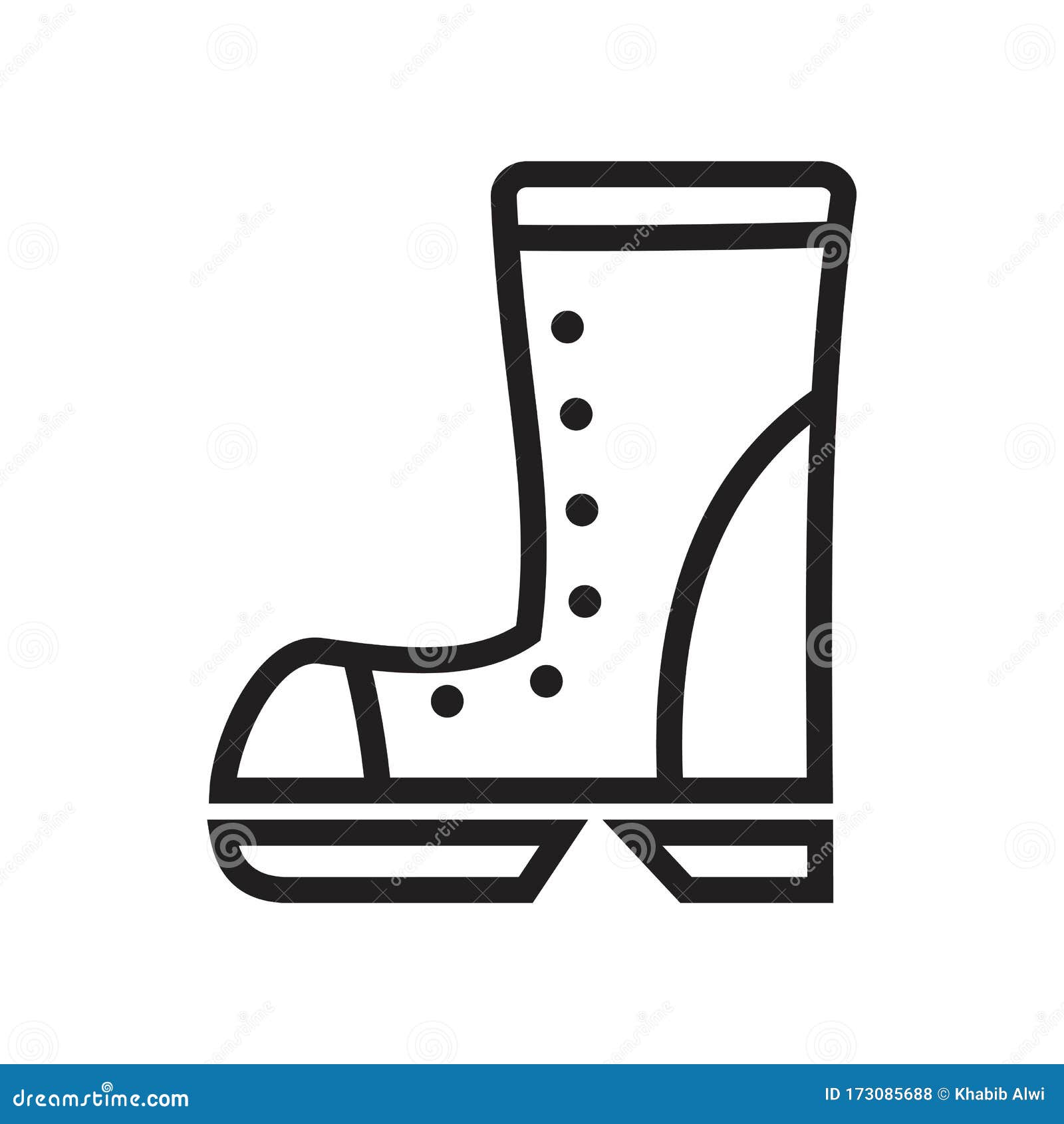 Boots Icon Template Black Color Editable. Boots Icon Symbol Flat Vector ...