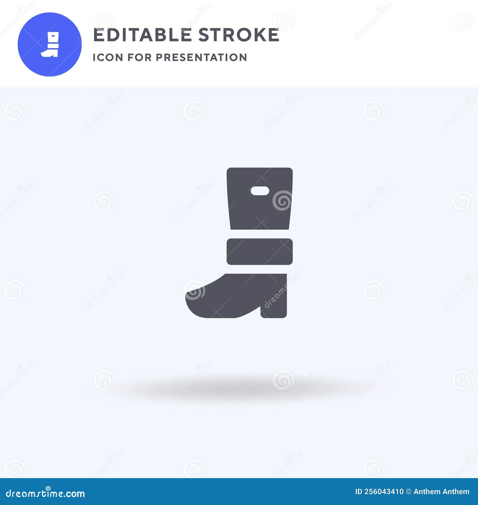 Boots Icon Vector, Filled Flat Sign, Solid Pictogram Isolated on White ...