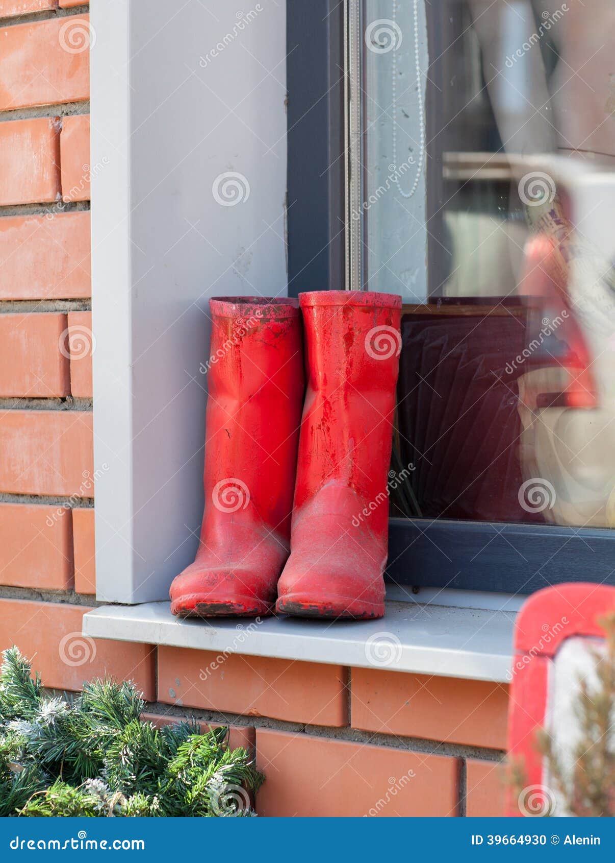 Boots on Window Sill Art & Collectibles Painting etna.com.pe