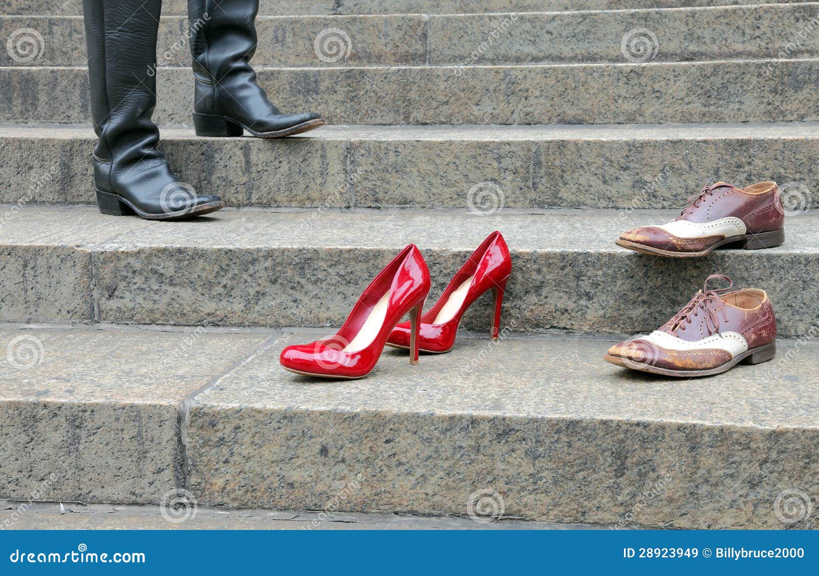 Boots and shoes stock image. Image of lifestyle, metro - 28923949