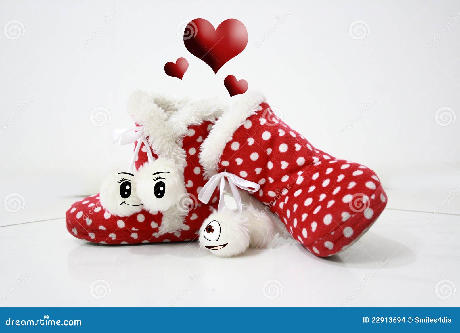 Boots Shoes in Love for Valentine Stock Photo - Image of knot, lean ...