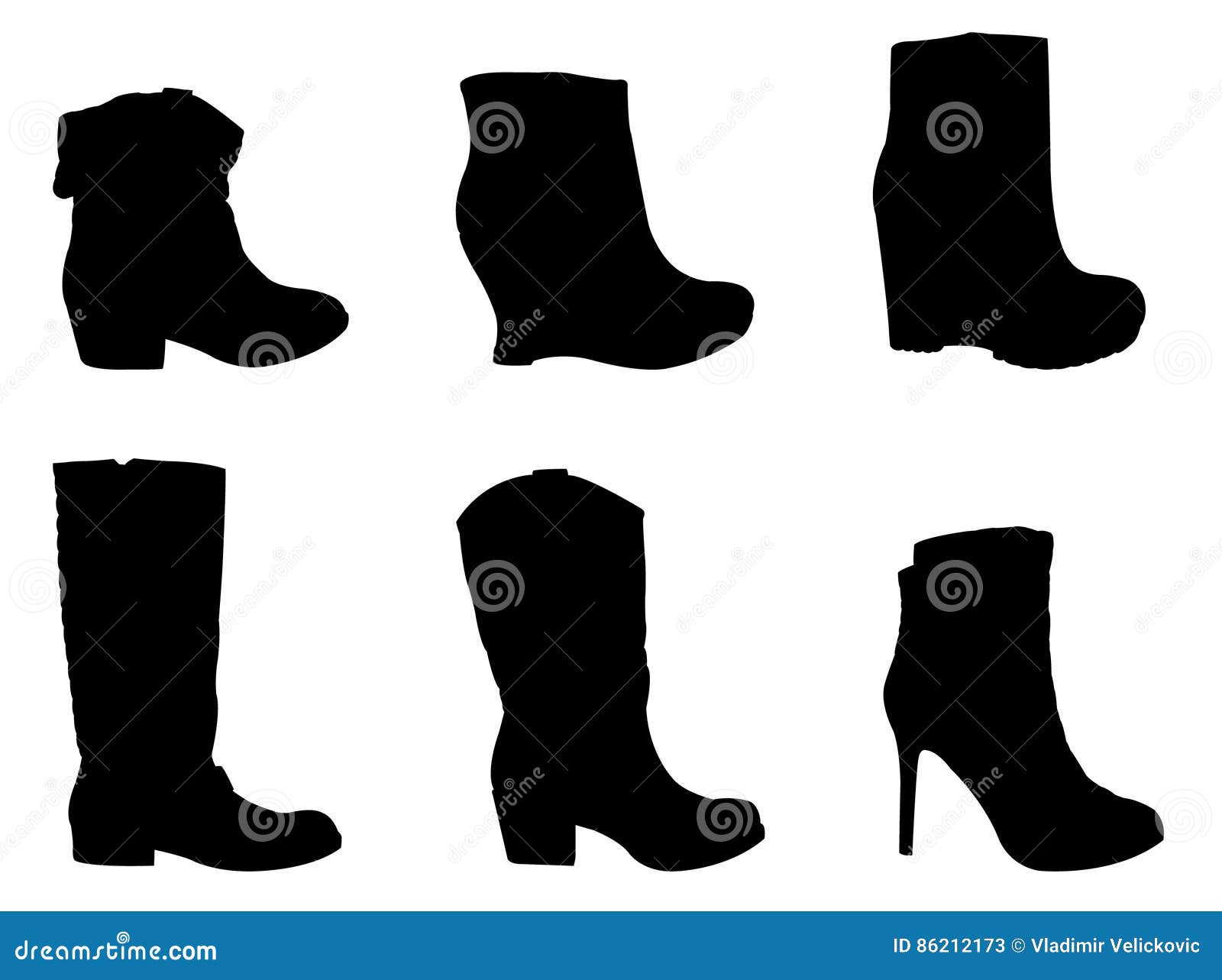 Boots silhouette stock vector. Illustration of file, boots - 86212173