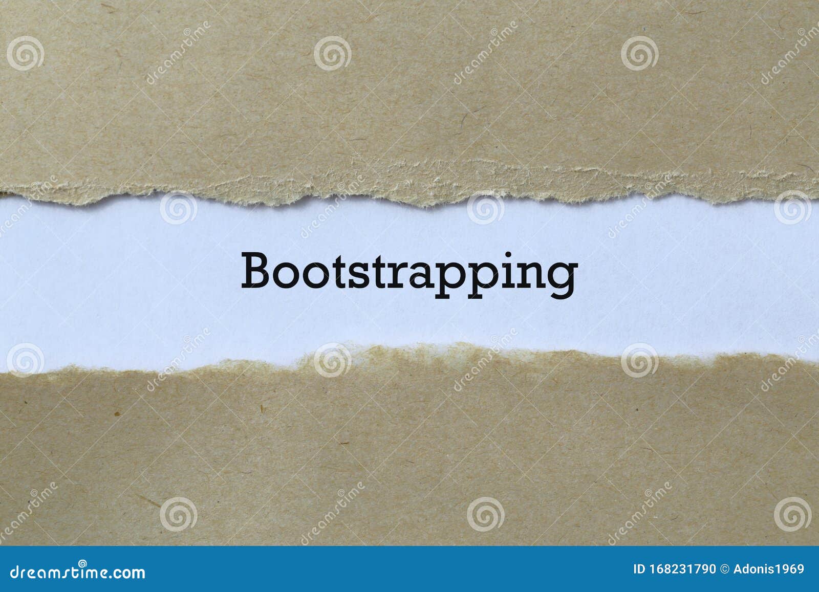 Bootstrapping on paper stock photo. Image of behaviour - 168231790