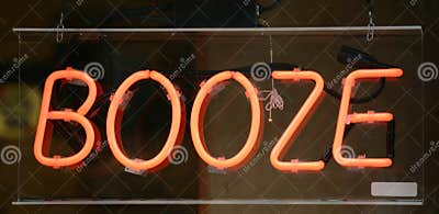 Booze Sign stock image. Image of cocktails, glowing, advertise - 26672979