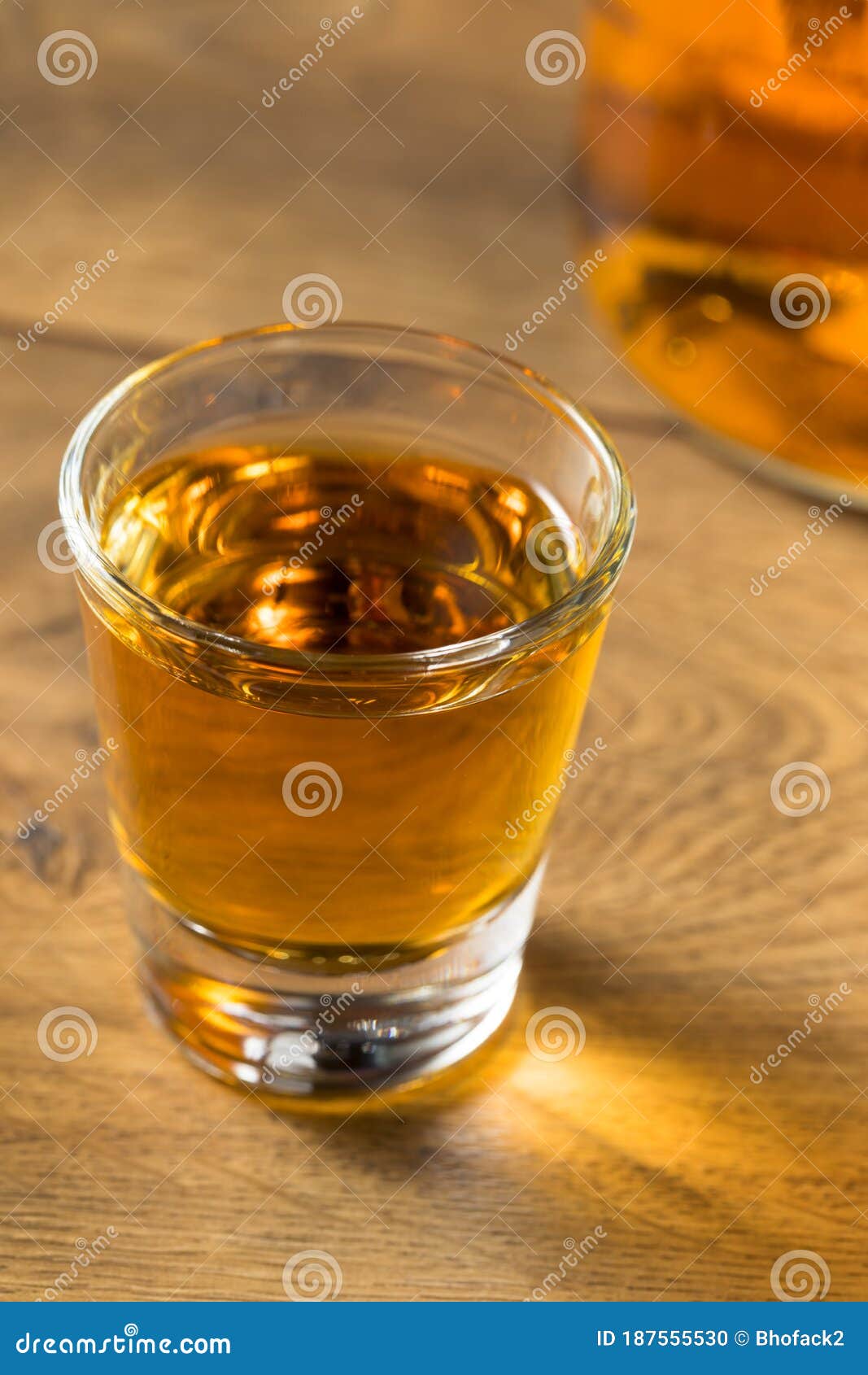 Boozy Alcoholic Rum Shots stock photo. Image of drink - 187555530