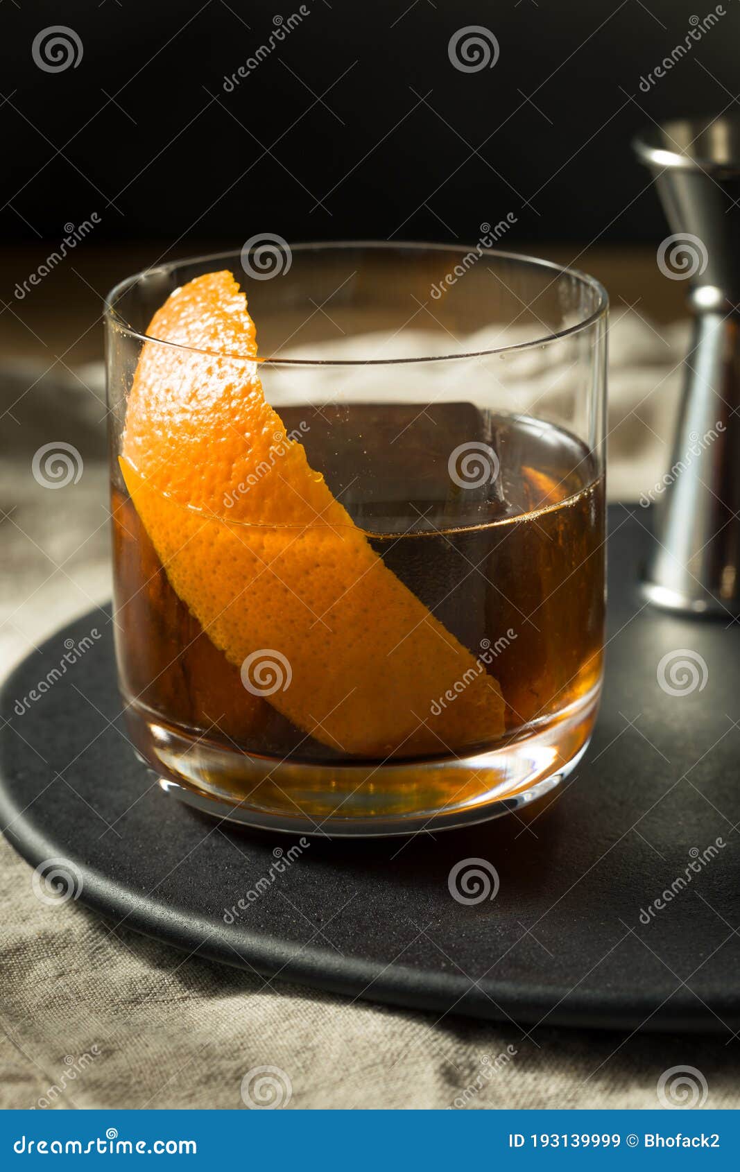 Boozy Coffee Old Fashioned Cocktail Stock Image - Image of cocktail ...