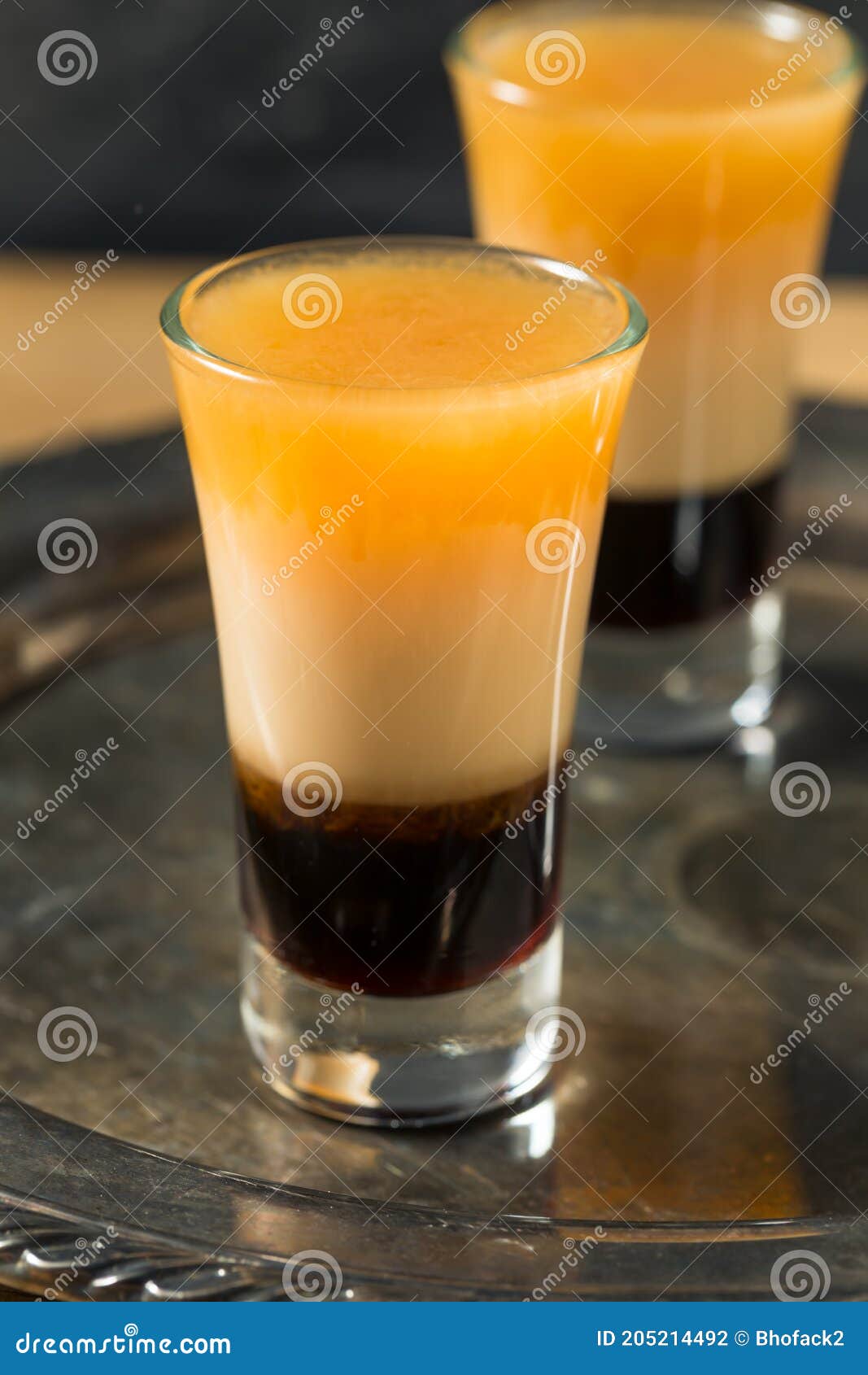 Boozy Layered B52 Shot Cocktail Stock Photo - Image of liqueur, drink ...