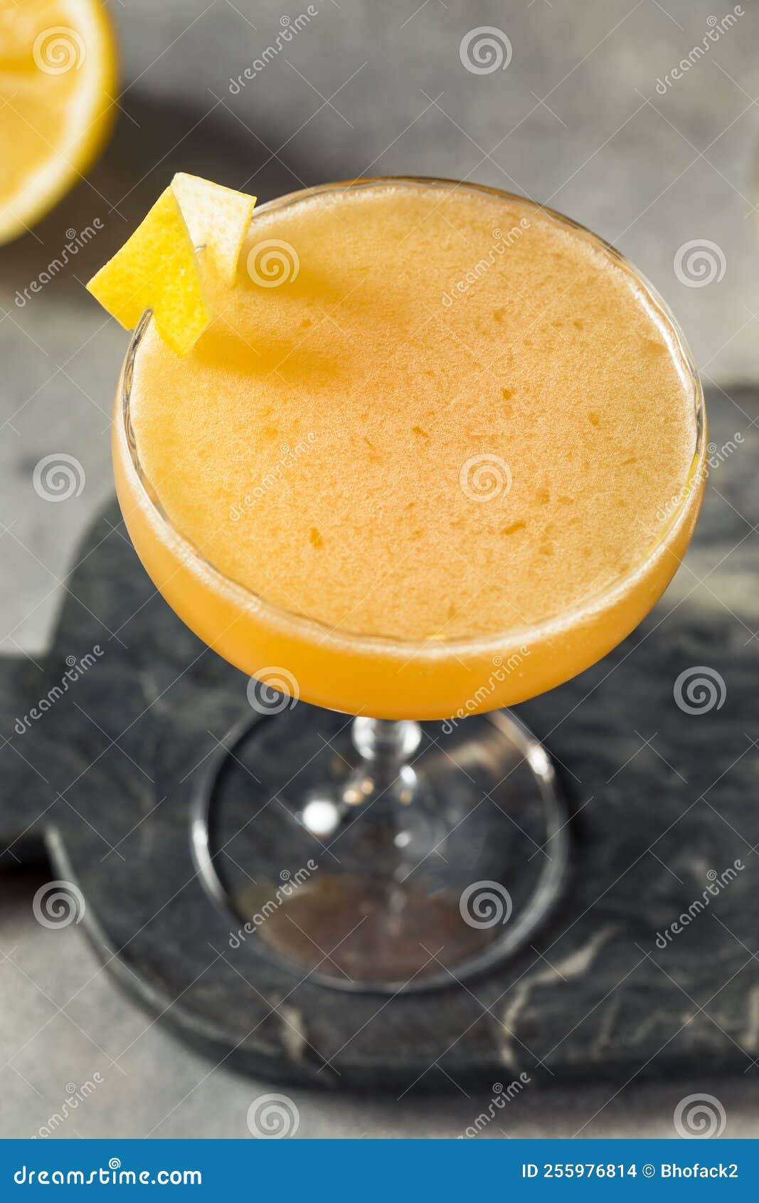 Boozy Refreshing Applejack Rabbit Cocktail Stock Photo - Image of sour ...